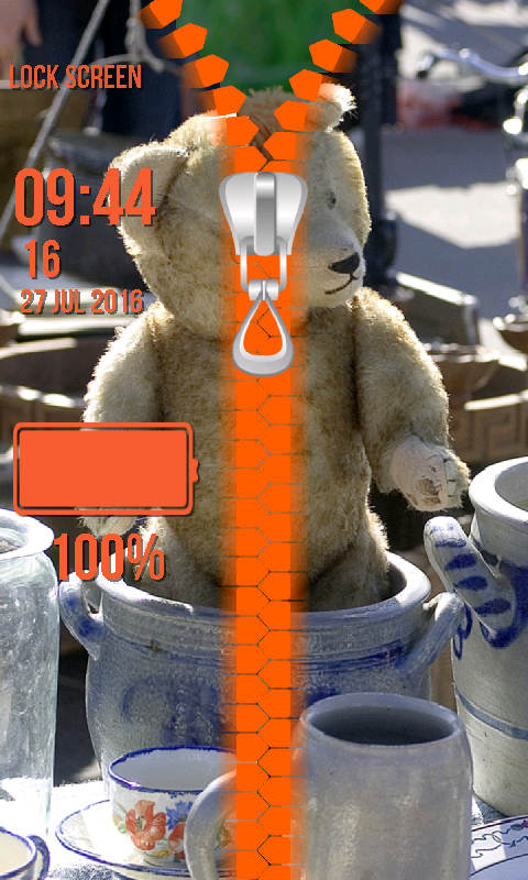 Teddy Bear Zipper Lock Screen:Amazon.com:Appstore for Android