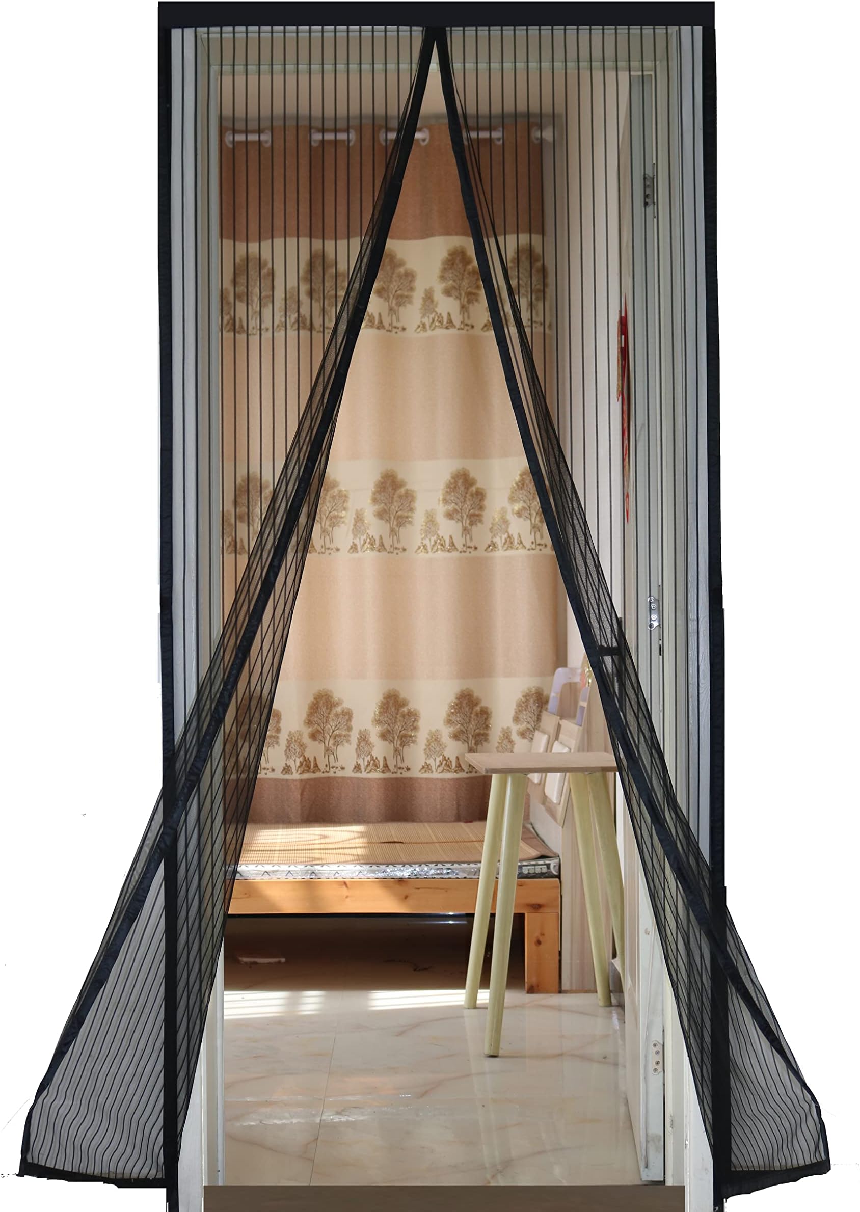 Bug Instant Mesh Screen Door Magnetic Hand Mosquito Fly Pet Patio Net ...