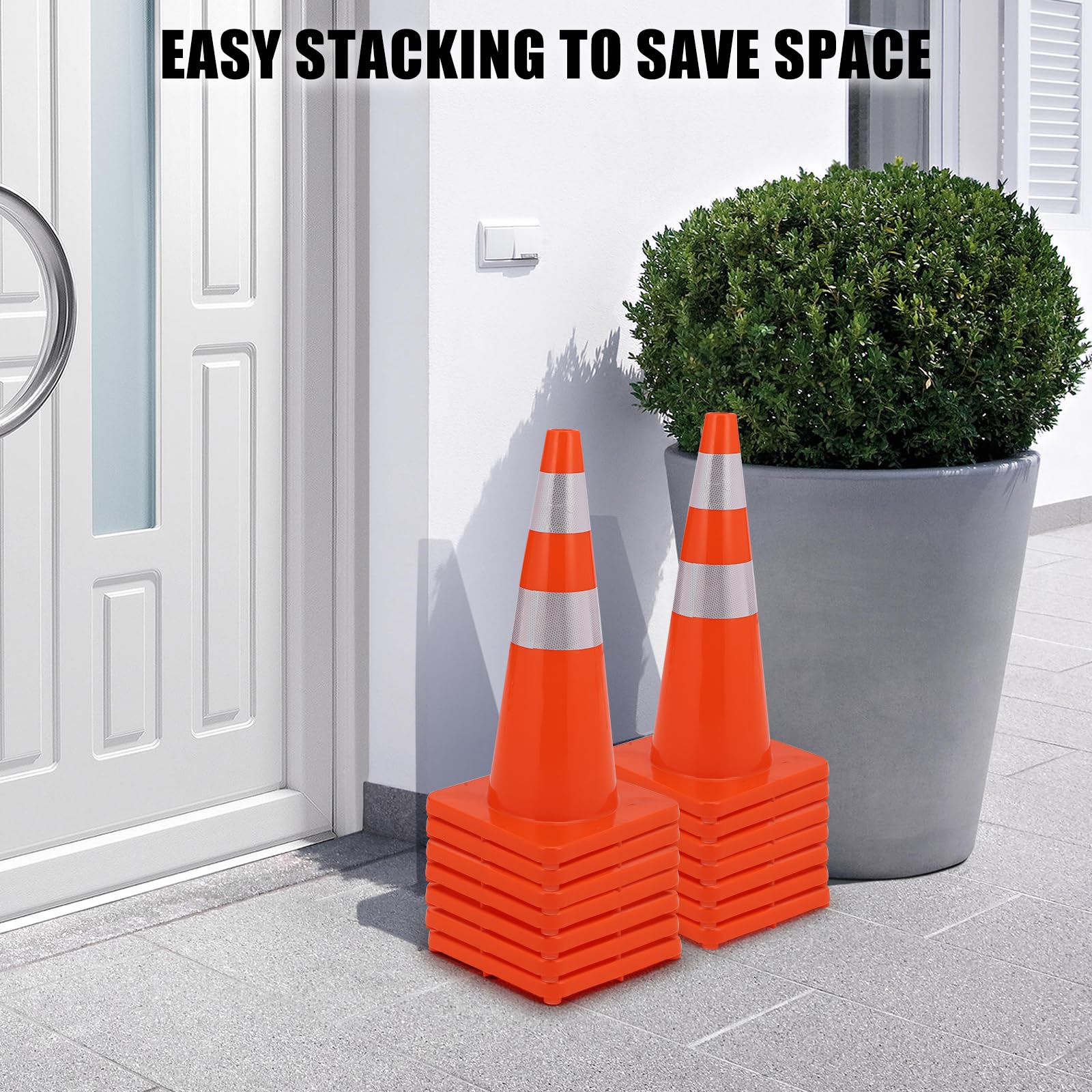 Snapklik.com : PioneerWorks 6 Pack Traffic Safety Cones 36 Inch, PVC ...
