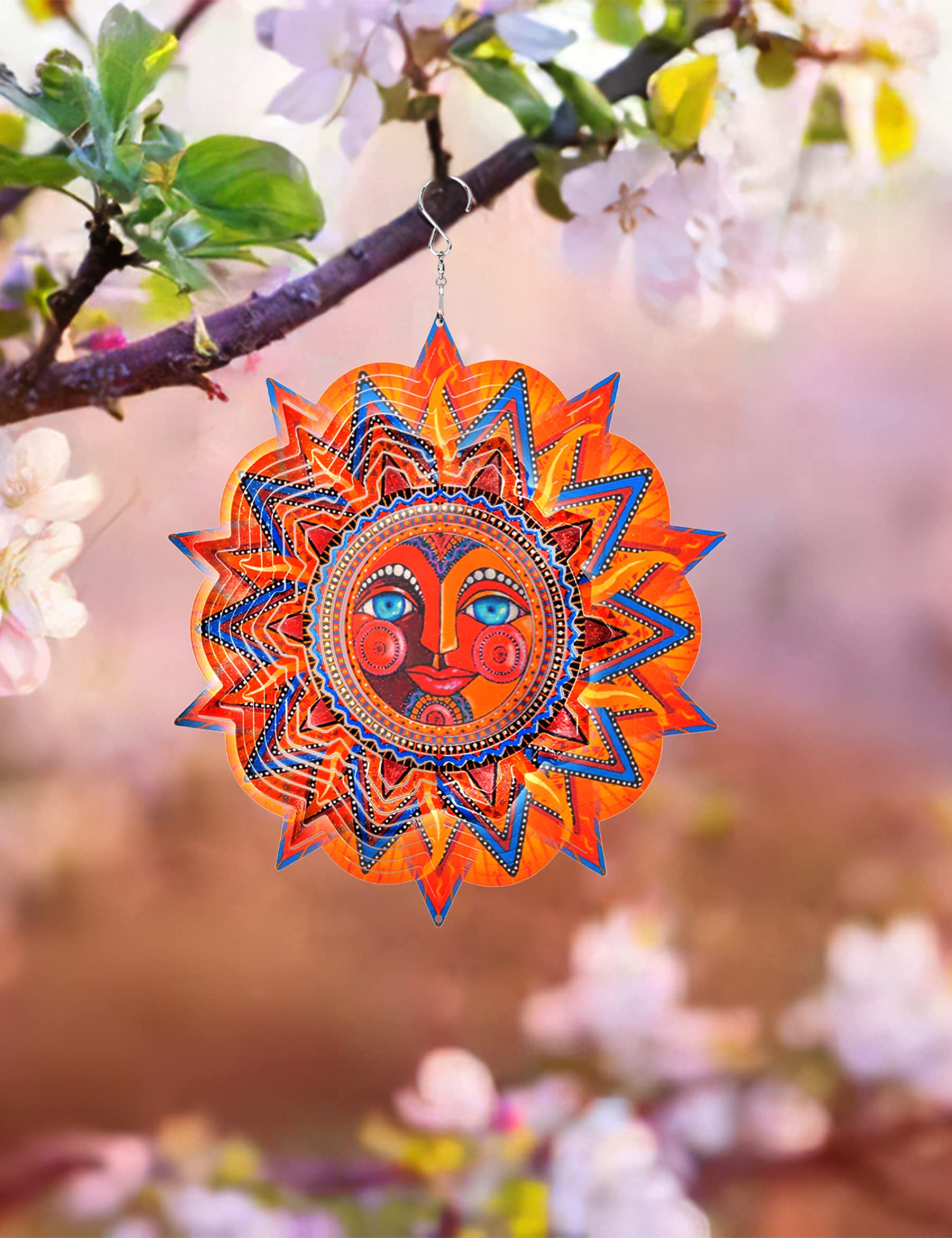 Snapklik.com : Smiling Sun Wind Spinners, 12 Inch Wind Sculptures ...