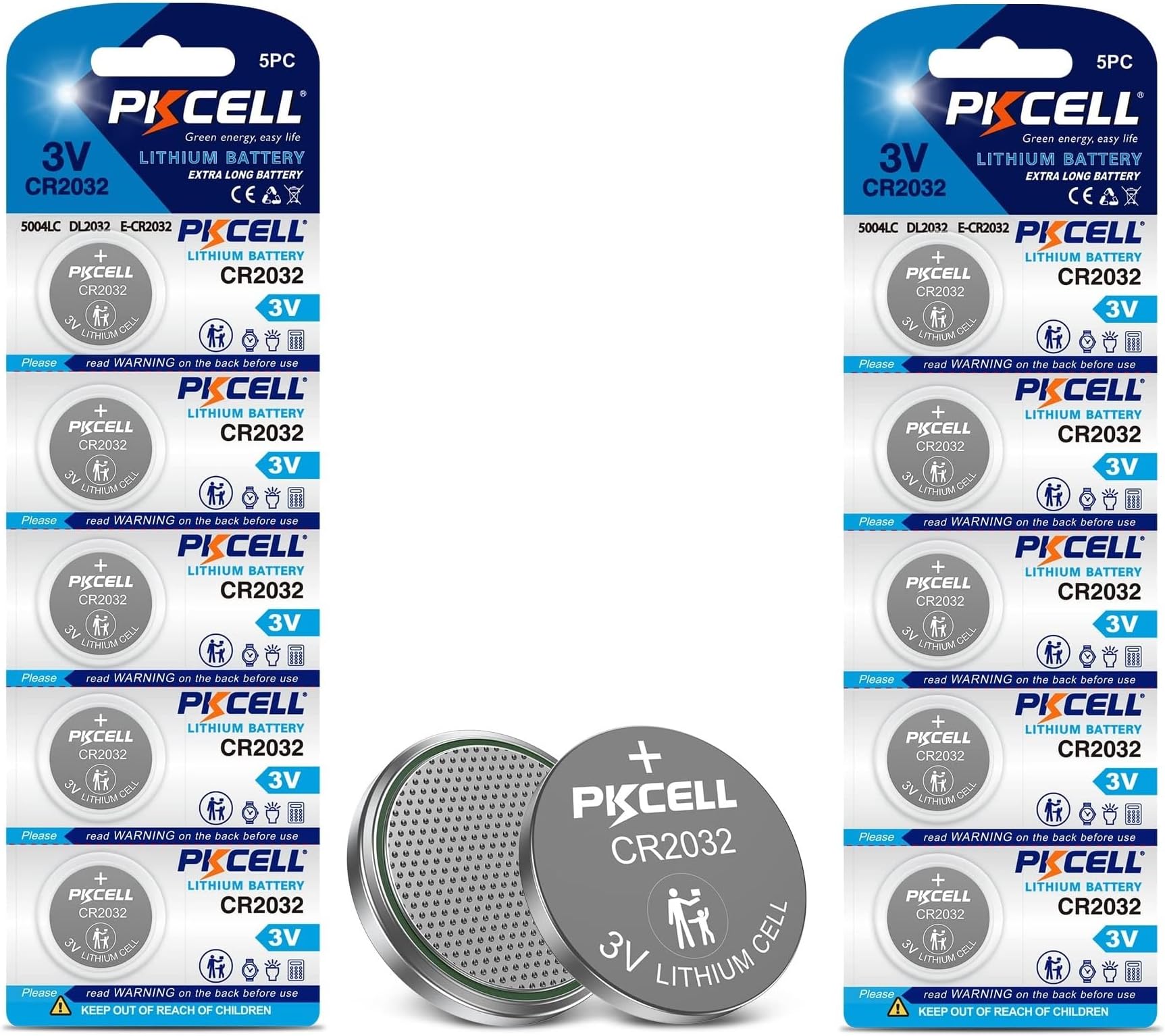 PK Cell Button Cell Battery-10PC x 357 SR44W LR44 A76 AG13 : Amazon.com ...