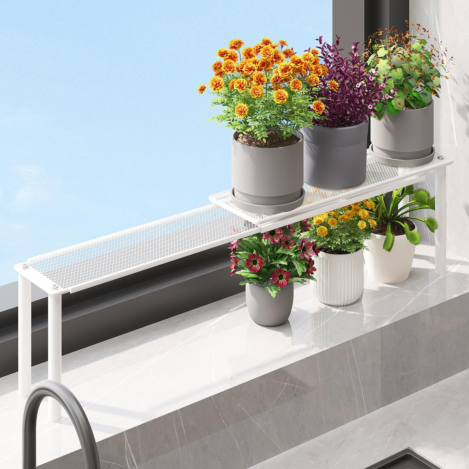 Amazon.com: Home in Bold Over The Sink Shelf for Tall Faucet - Space ...