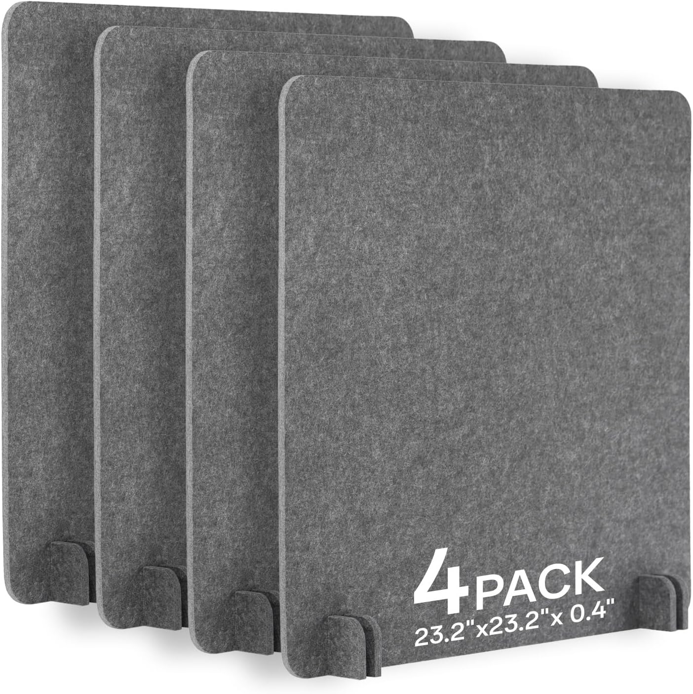 Amazon.com: 4 Pack Soundproof Desktop Privacy Screen – 23.2 x 23.2 Inch ...