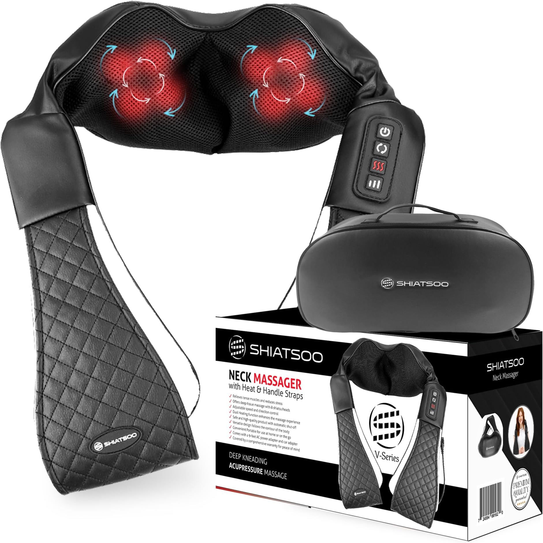 Amazon.com: RESTECK Massagers for Neck and Back with Heat - Deep Tissue ...