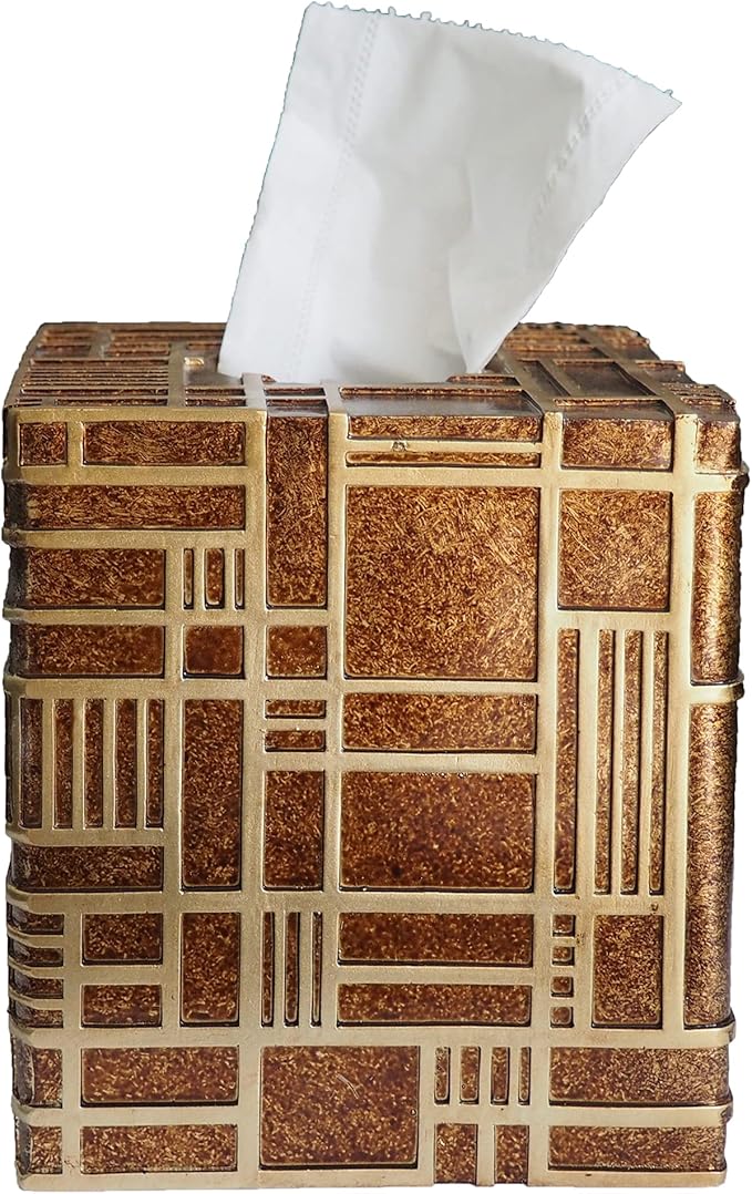 Amazon.com: Hymmah Modern Square Tissue Box Cover Holder,Bathroom ...