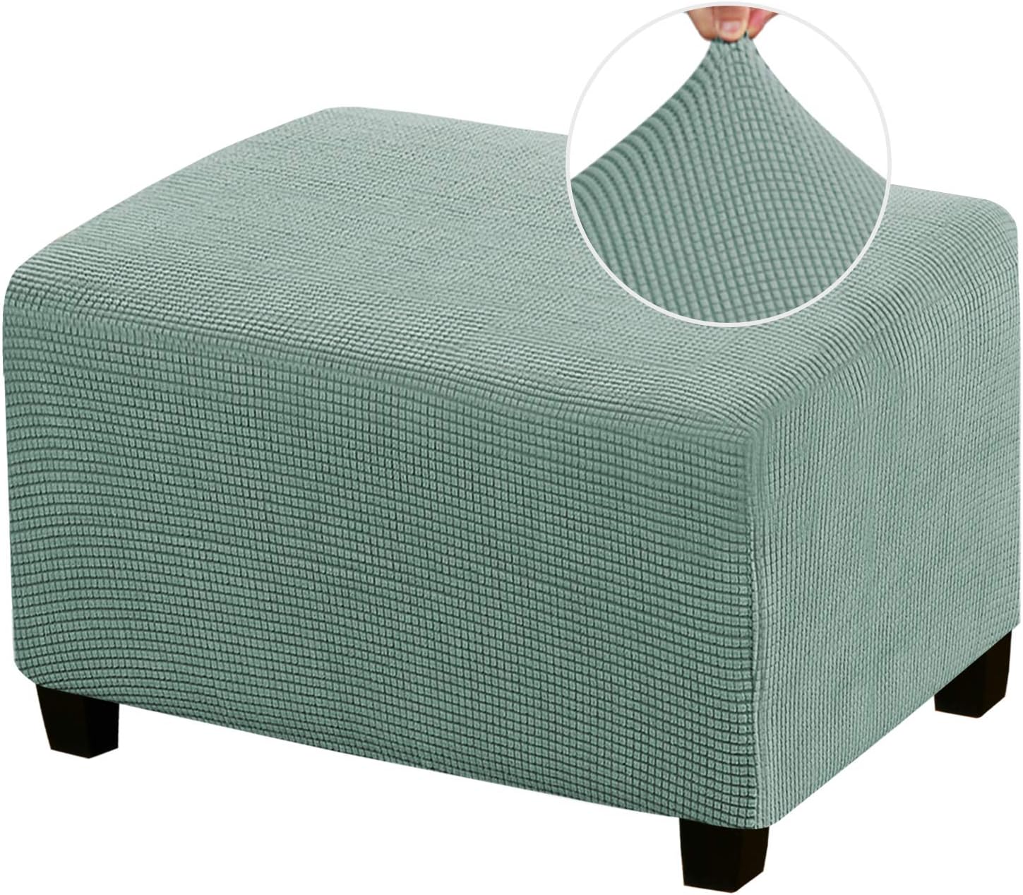 Amazon.com: PrinceDeco Stretch Ottoman Cover Ottoman Slipcovers ...
