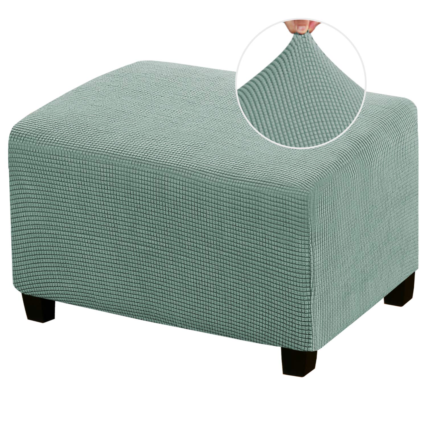Amazon.com: PrinceDeco Stretch Ottoman Cover Ottoman Slipcovers ...