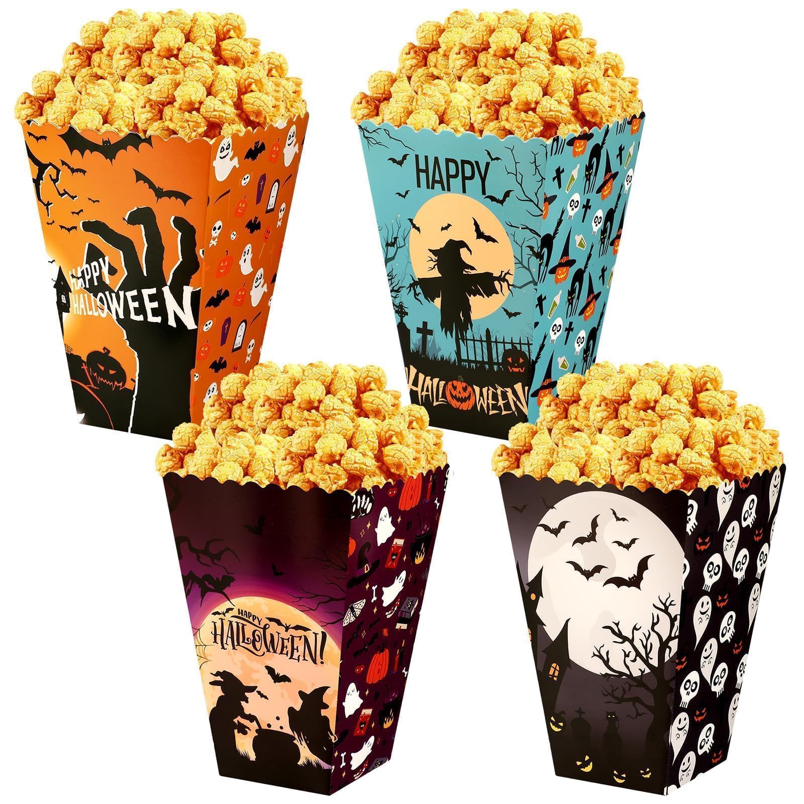 Snapklik.com : DECYOOL 24 Pcs Halloween Popcorn Boxes, Hocus Pocus ...