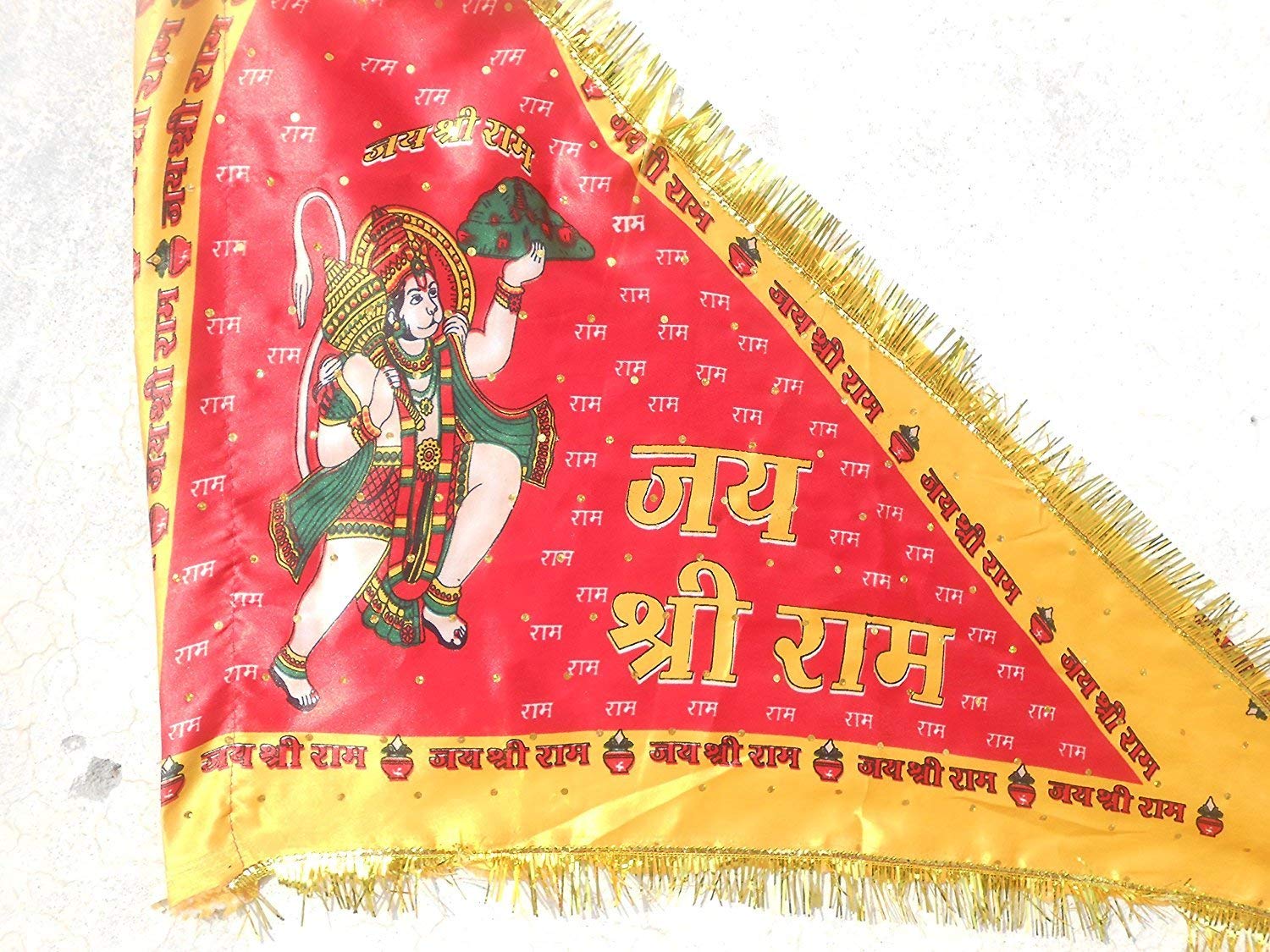 Buy PS SHEVIN Hanuman Ji Flag Big Size for Home Temple | Bajrangbali ...