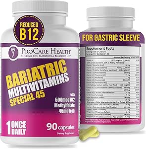 Amazon.com: ProCare Health Special 45 Bariatric Multivitamin with 45mg Iron – Once Daily Capsule ...