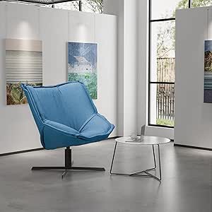 Amazon.com: ALFA BUSINESS Modern Swivel Accent Chair | Upholstered ...