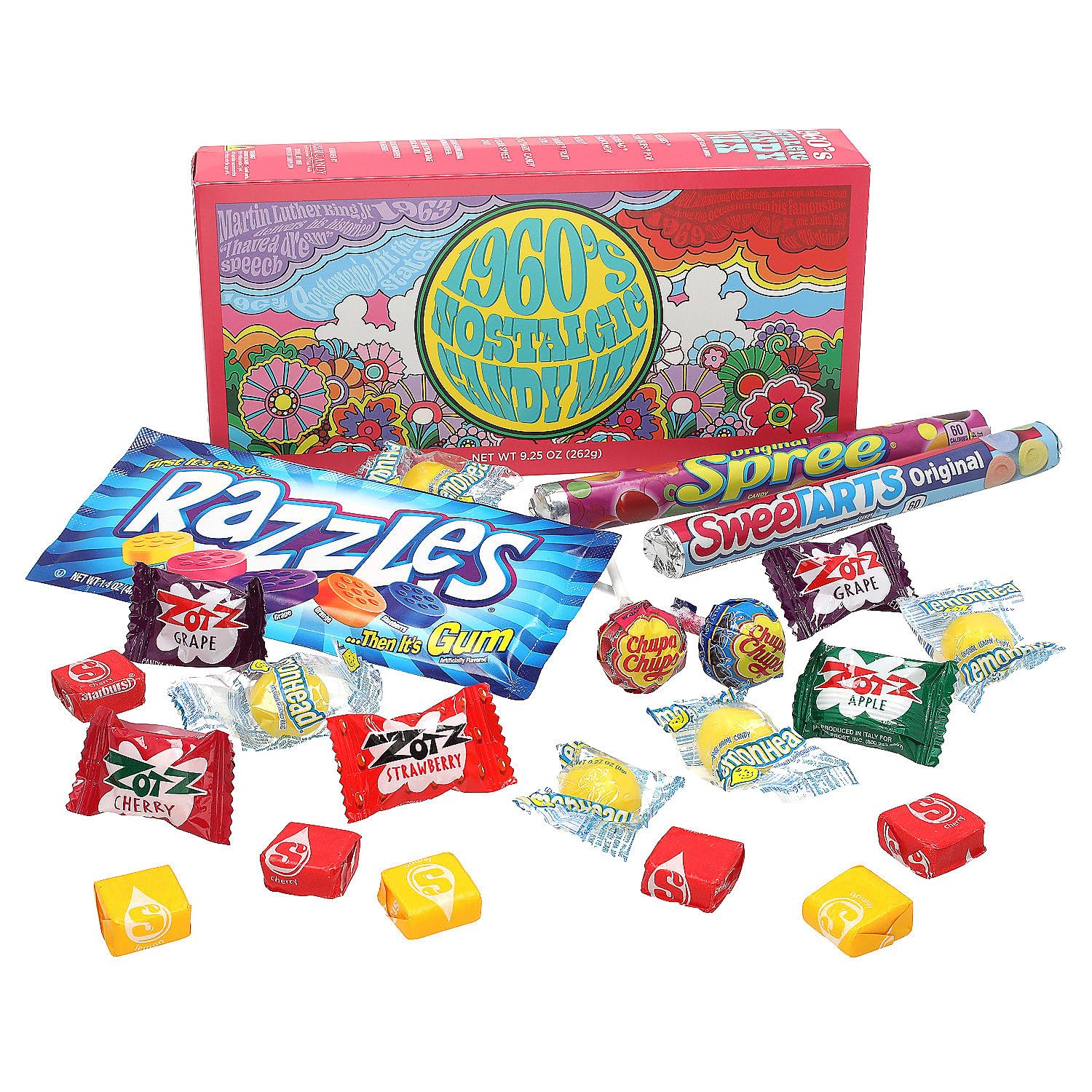 Amazon.com : 9.25 oz. Retro Party 1960s-Themed Candy & Treats Handout ...