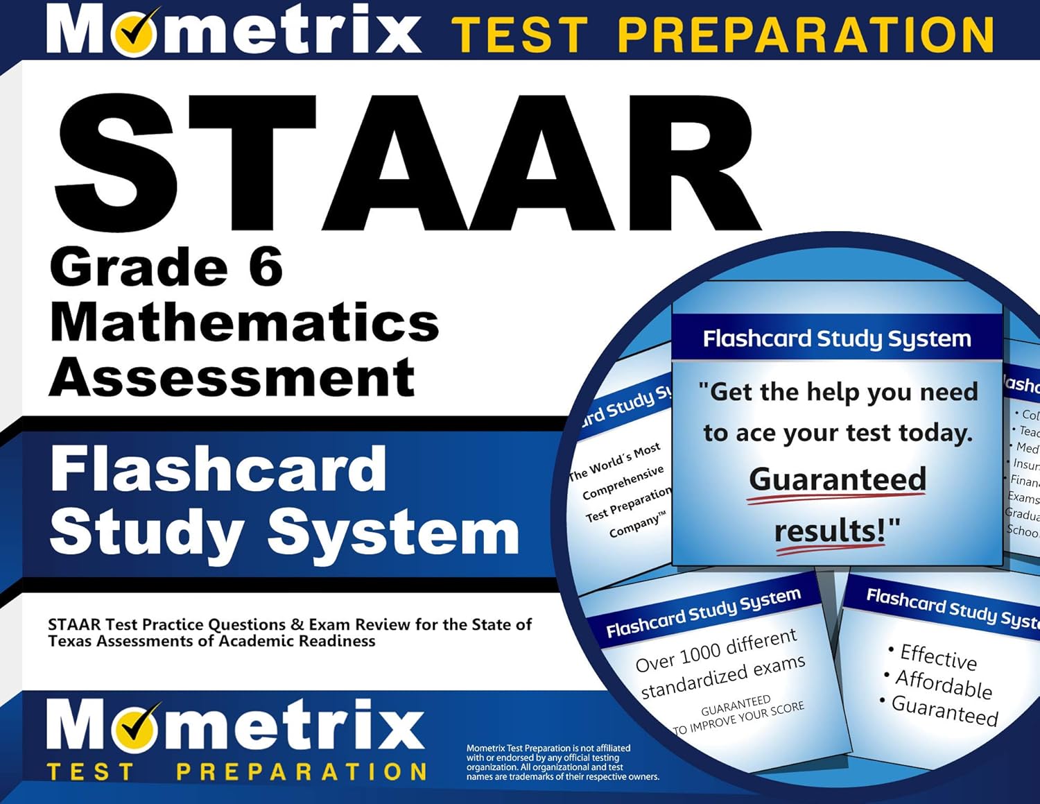 Staar Grade 6 Mathematics Assessment Flashcard Study System: Staar Test ...
