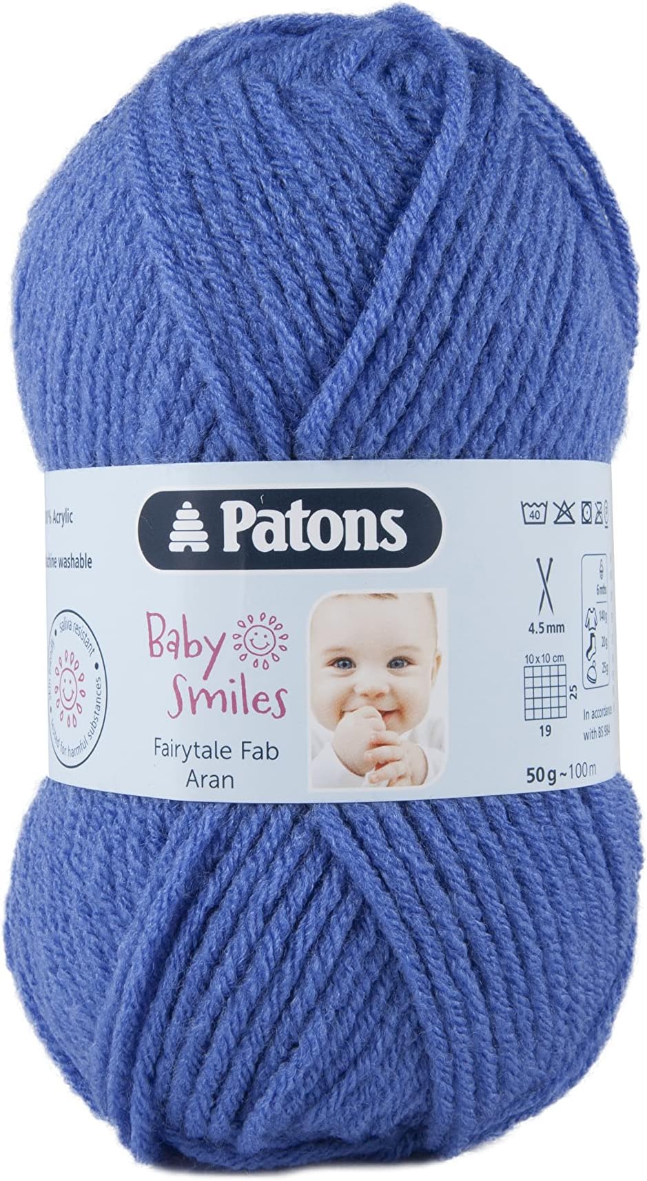 Patons Fairytale Fab Aran, Sky Blue (1053), 50g : Amazon.co.uk: Home ...