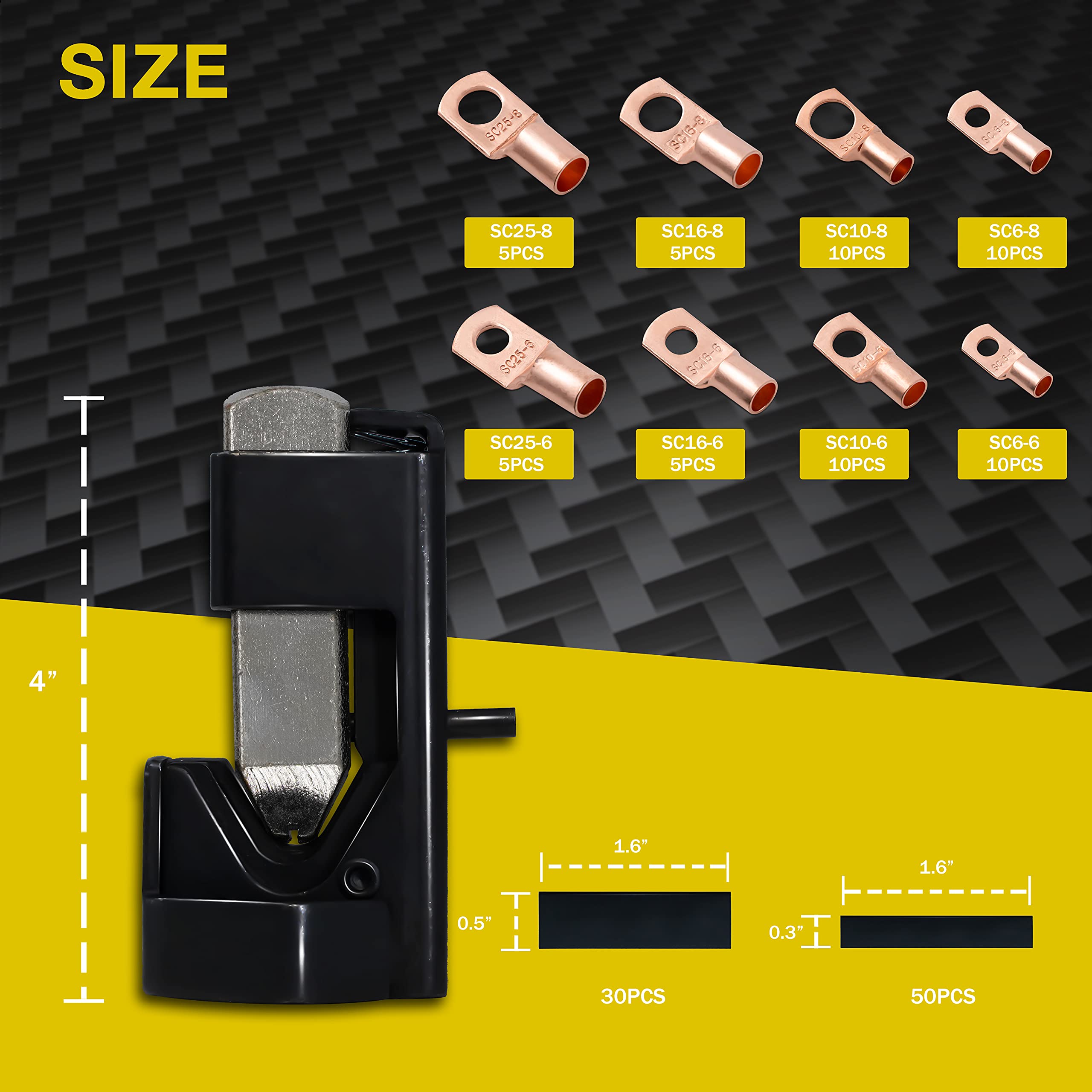 Snapklik.com : KOTTO Hammer Lug Crimper Tool Combo Battery Terminal ...