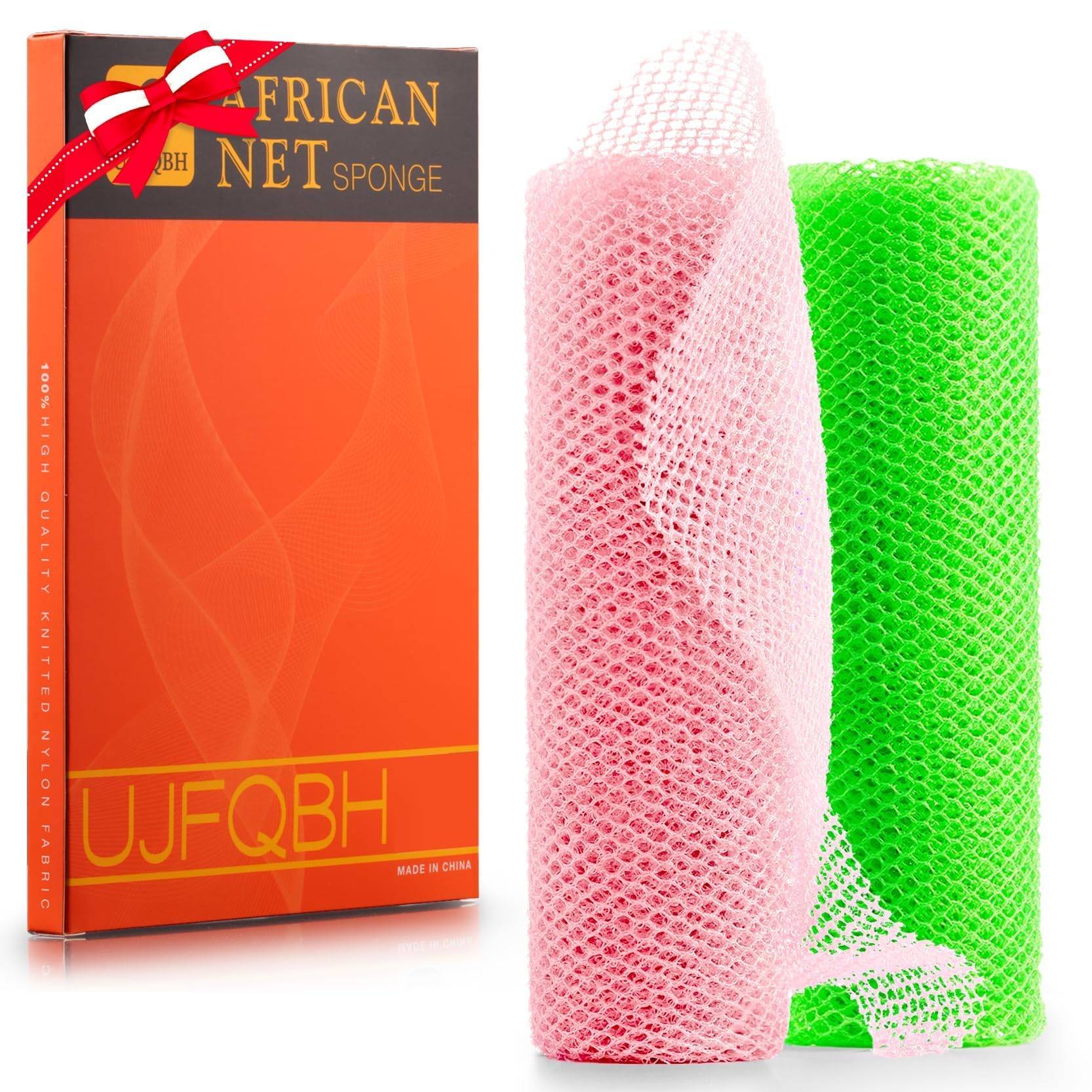 Amazon.com: UJFQBH 2 Pieces African Net Sponge Long Bath Sponge ...