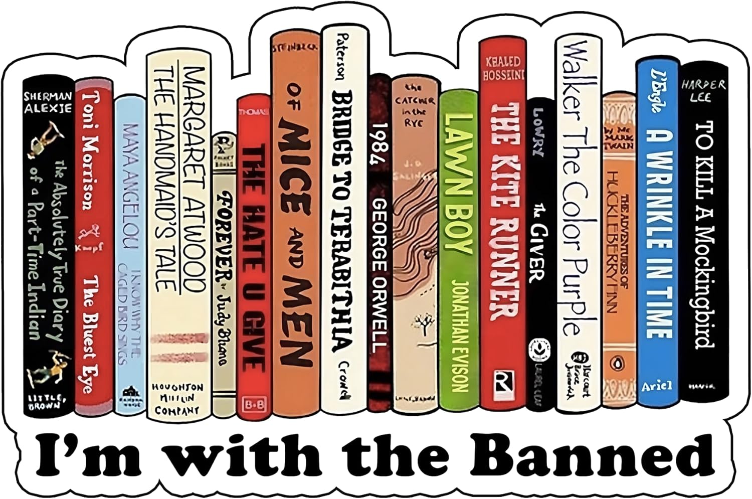 Amazon.com: I'm with The Banned - Books & Stickers, Read The Banned ...