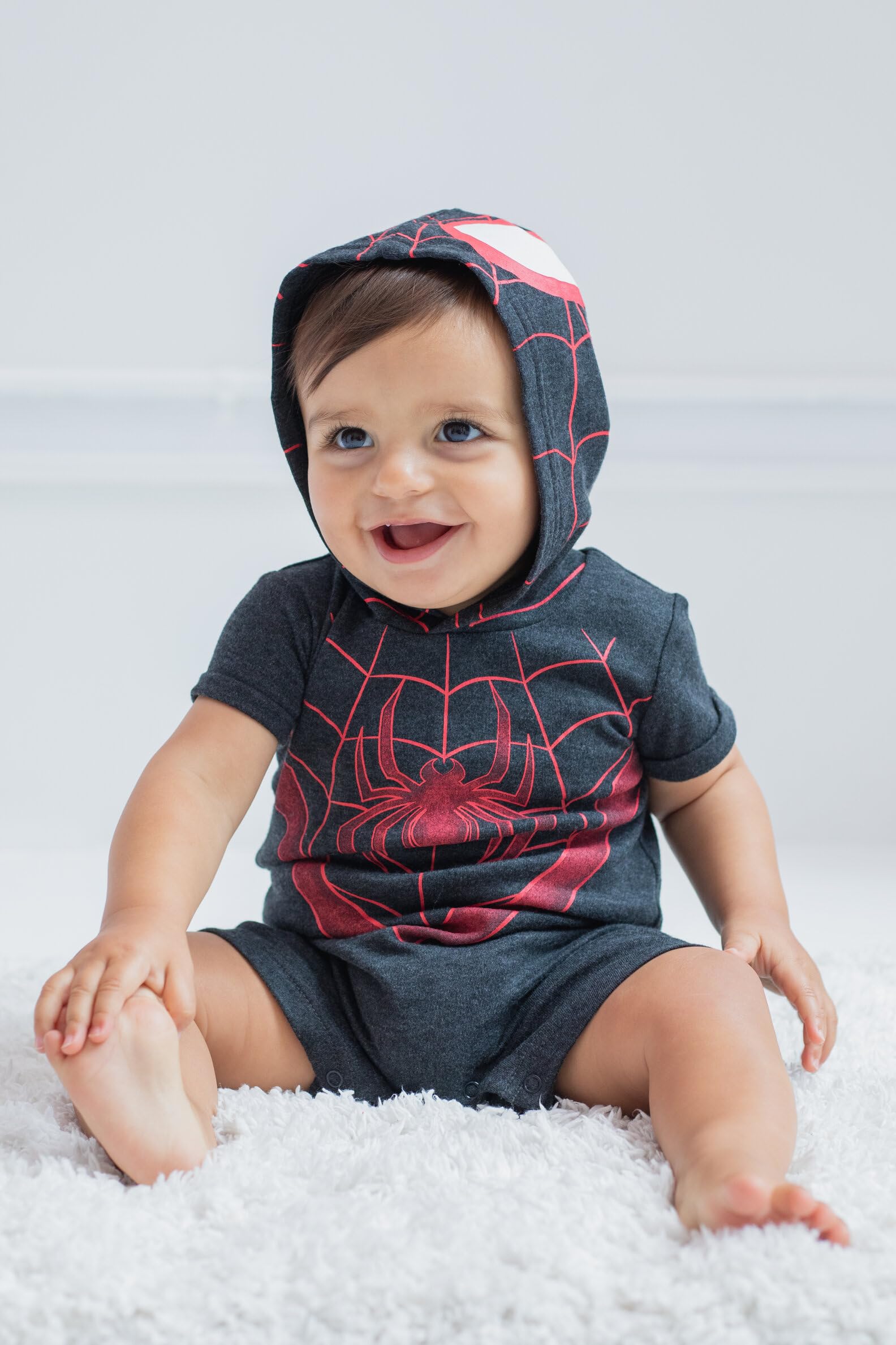 Snapklik.com : Spider-Man Miles Morales Toddler Boys Cosplay Romper 4T