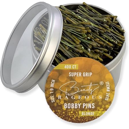 Amazon.com : Super Grip Blonde Bobby Pins - 400 Ct Approx - Handy ...
