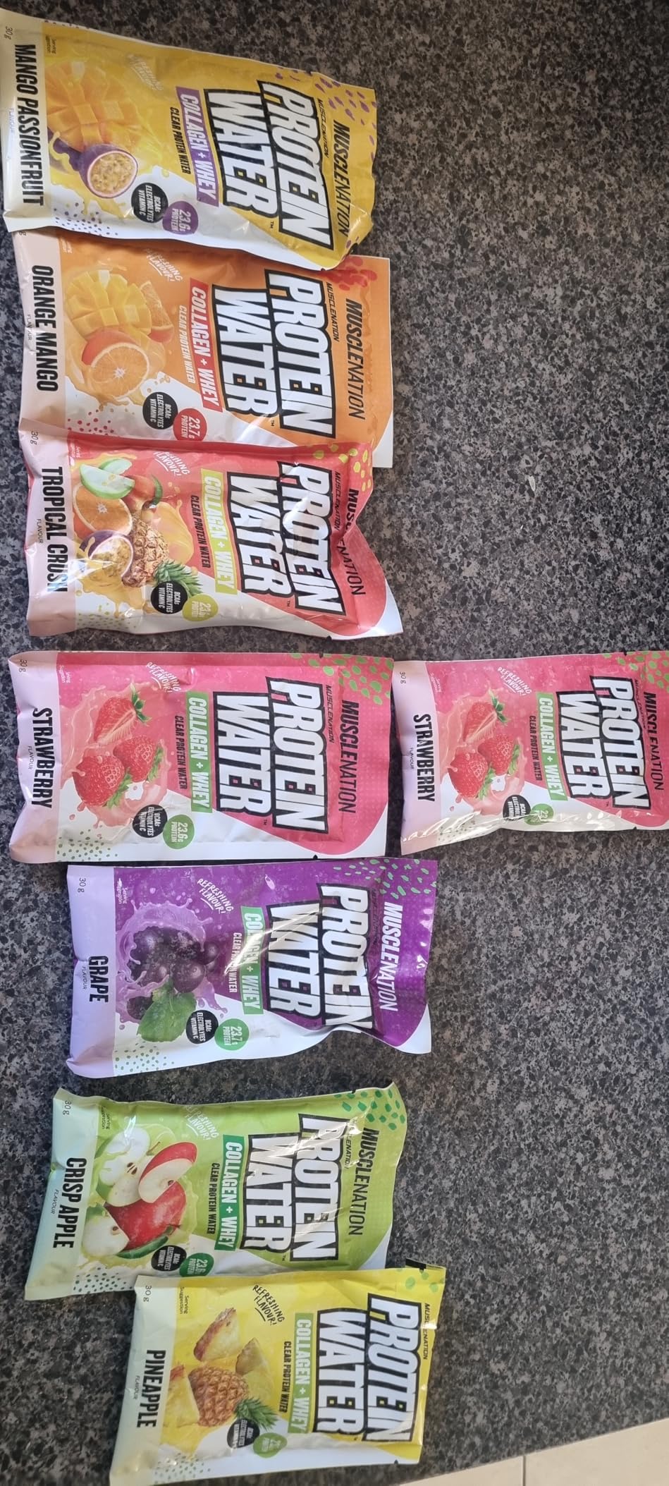 Muscle Nation Variety Pack - Protein Water with Collagen, Whey Protein ...