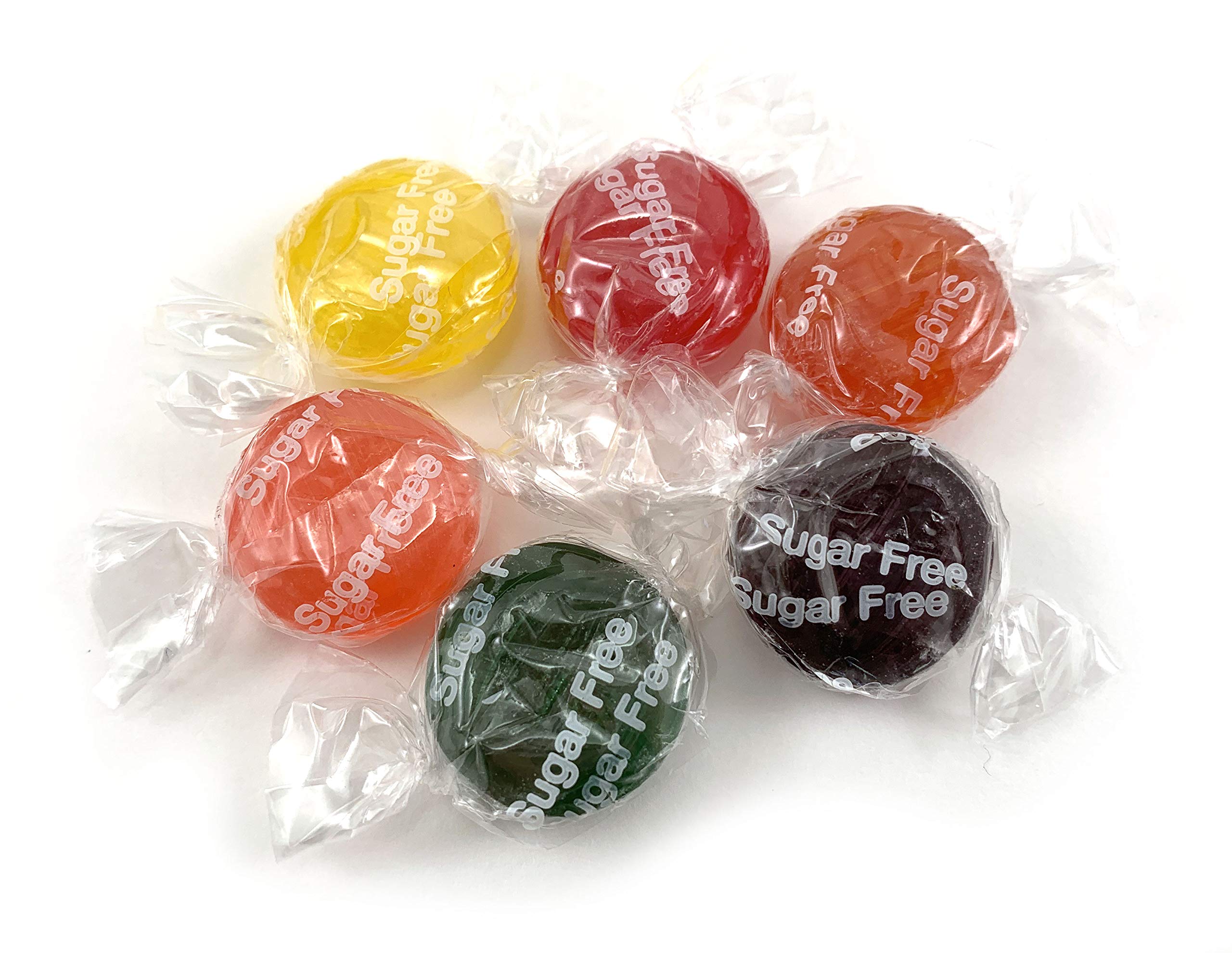 Crazyoutlet Assorted Sugar Free Fruit Buttons Hard Candy Individually ...