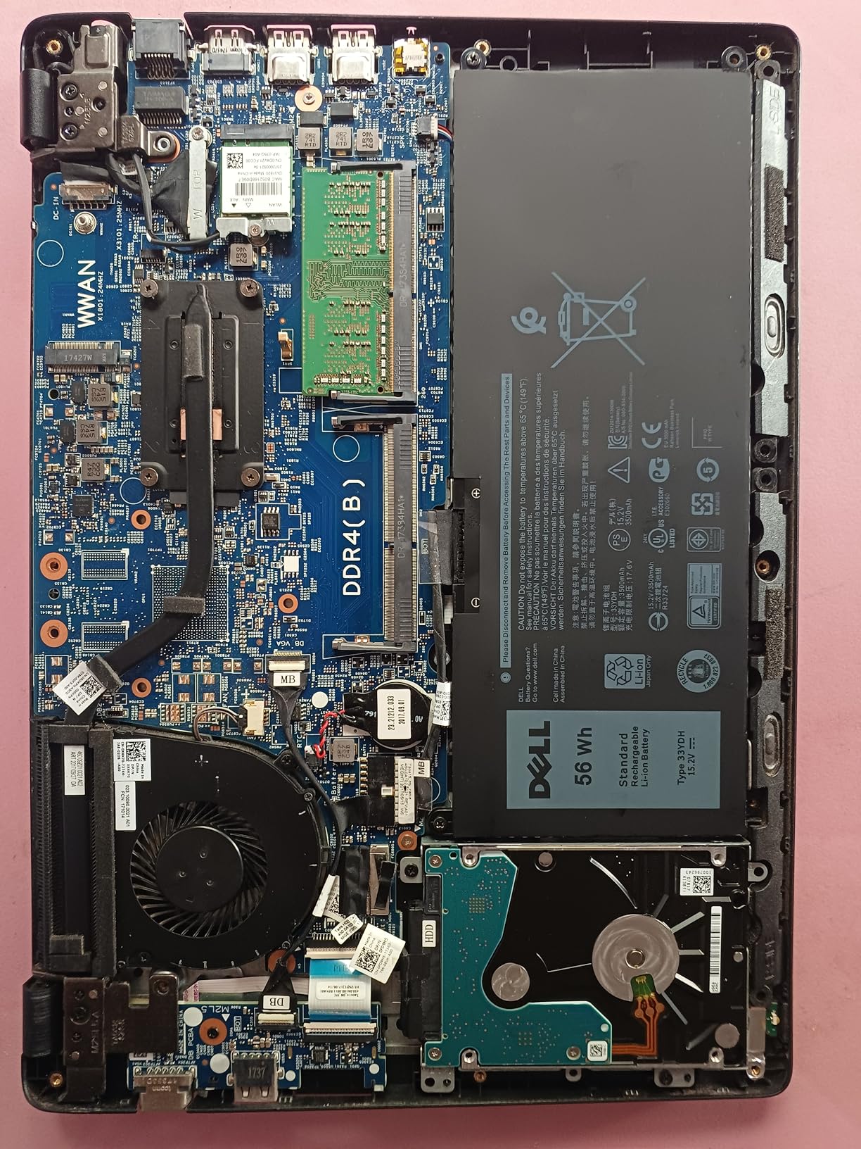 Wefly 33YDH Laptop Battery Compatible for Dell Latitude 3380 3480 3580 ...