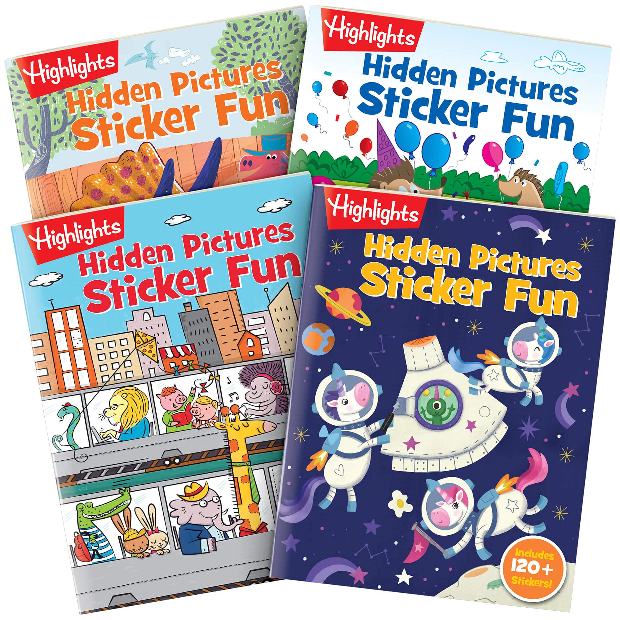 Highlights Hidden Pictures Sticker Fun Vol. 2 4-Book Set- Buy Online in ...