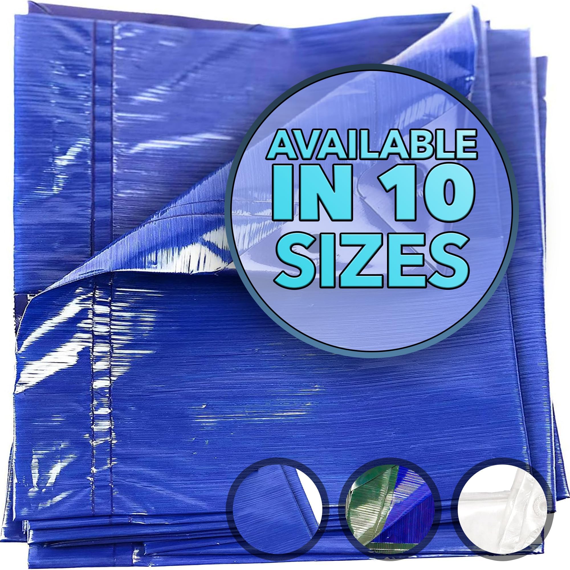 QUEEN OF TARPS | 8x10 Light Duty Tarp Waterproof, 70 GSM is 7 MIL, UV ...
