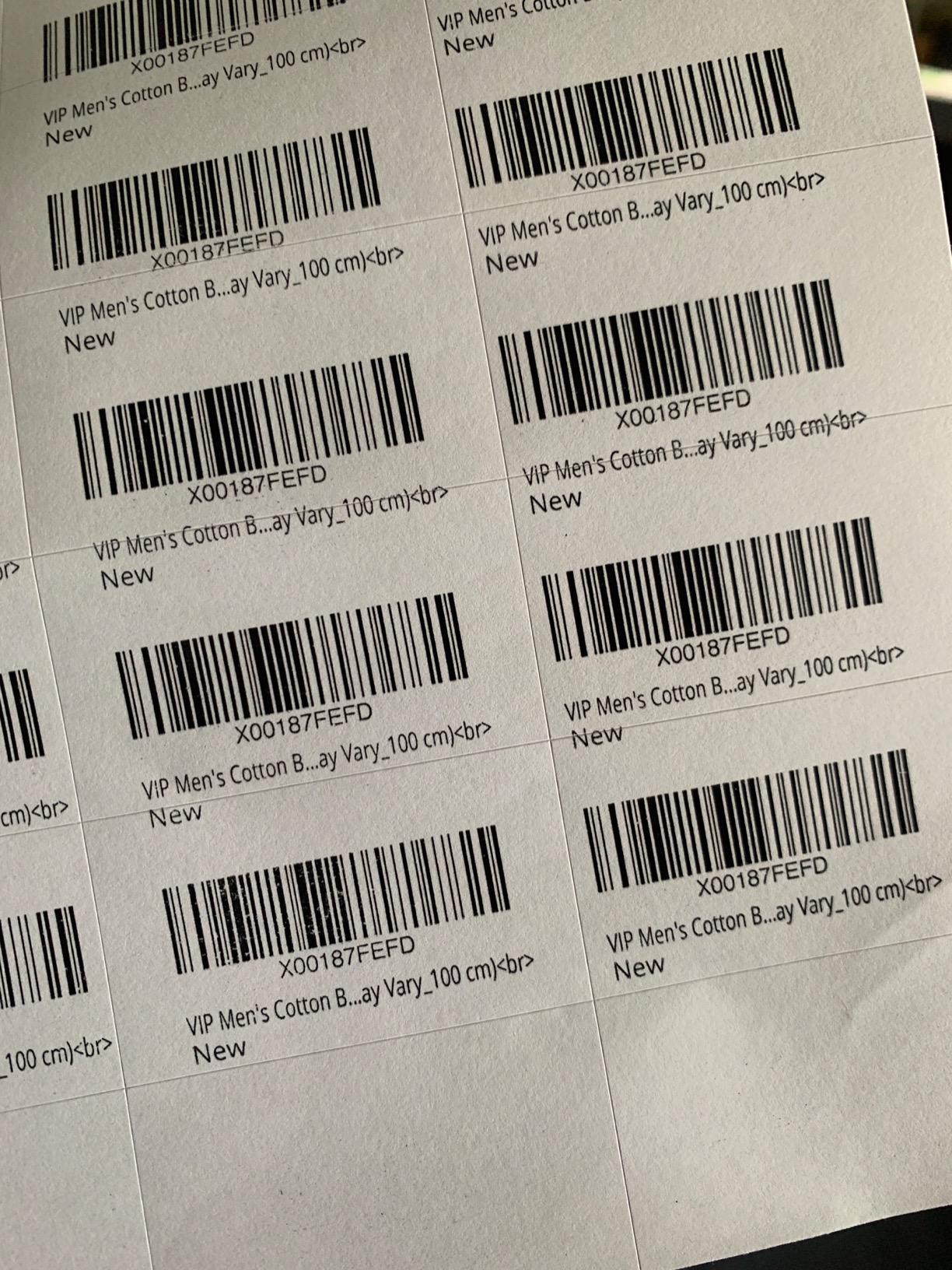 Amazon FBA Label (100 Sheets, 4000 Labels) 40-up Labels 52.5 x 29.7 mm ...