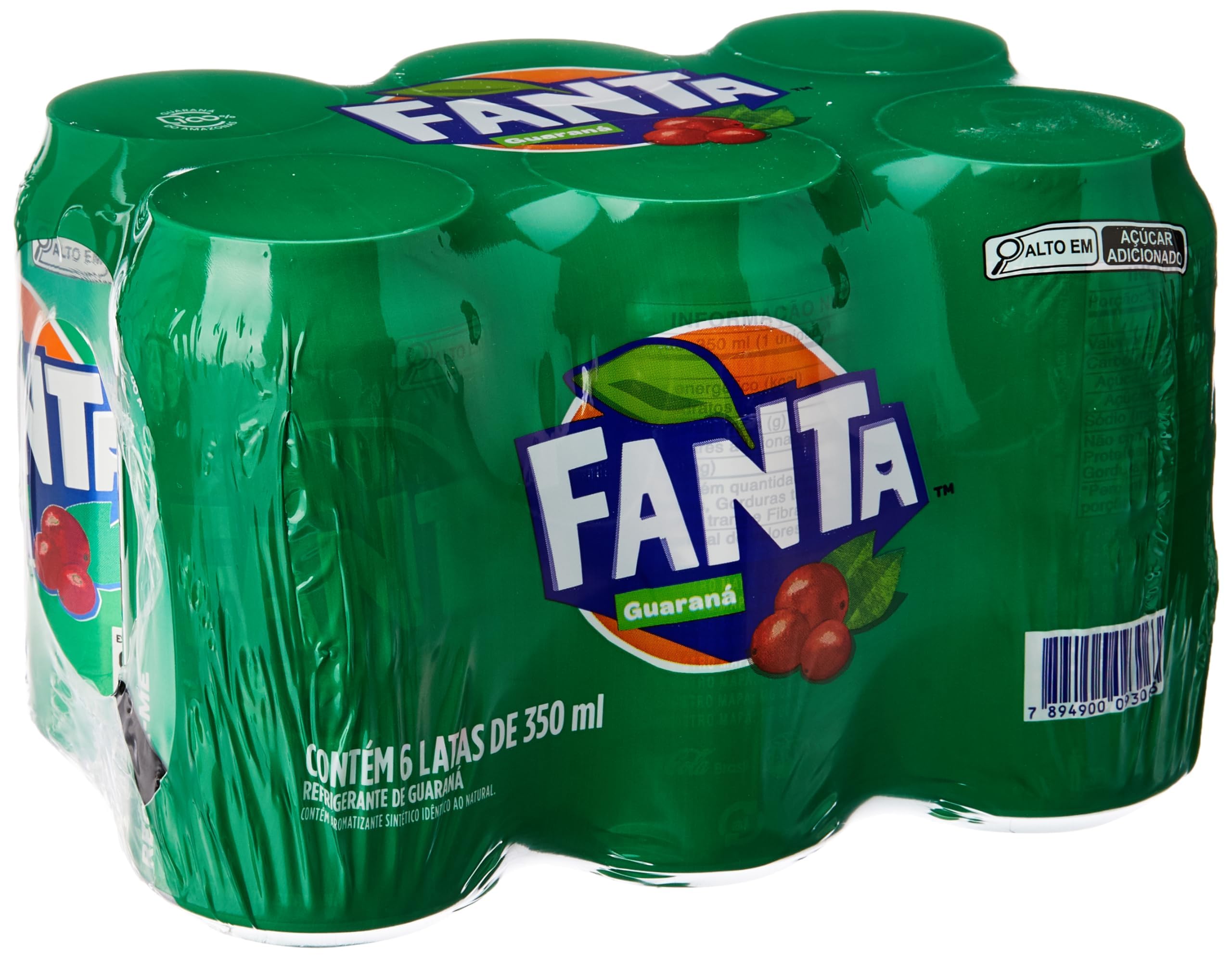 Pack de Fanta Guaraná 350ml 6 unidades : Amazon.com.br: Alimentos e Bebidas