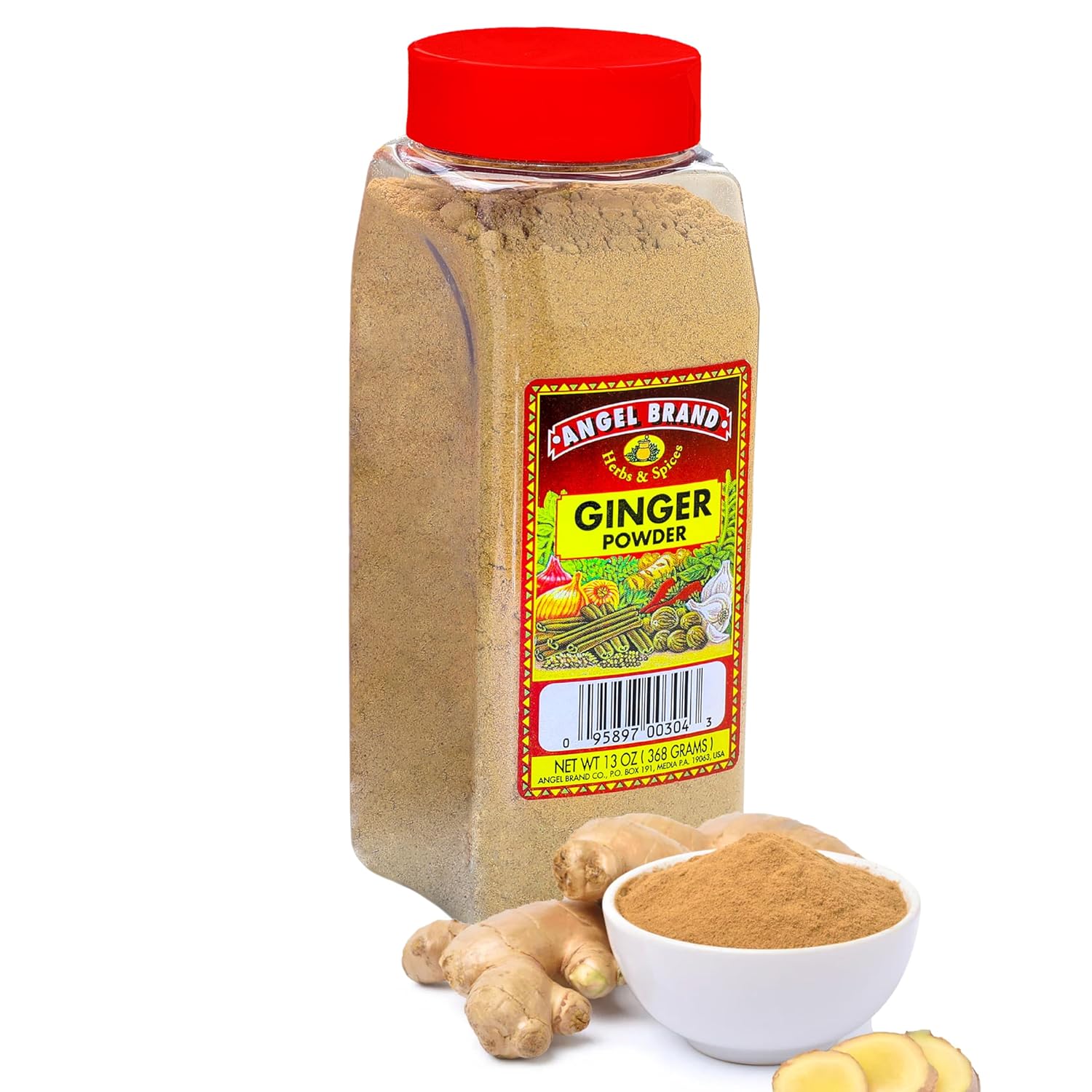 Amazon.com : Angel Brand Ginger Powder 13 oz Bottle – Premium Ground ...