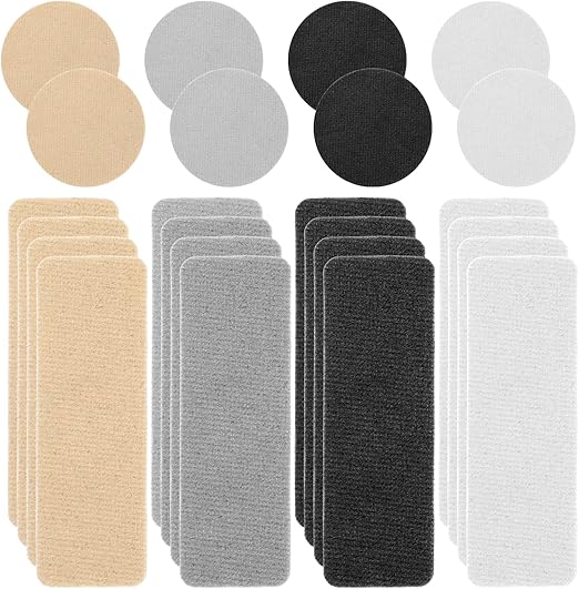 Amazon.com: JIYIN 24 Pcs Shoe Patches for Holes, Circle and Square ...