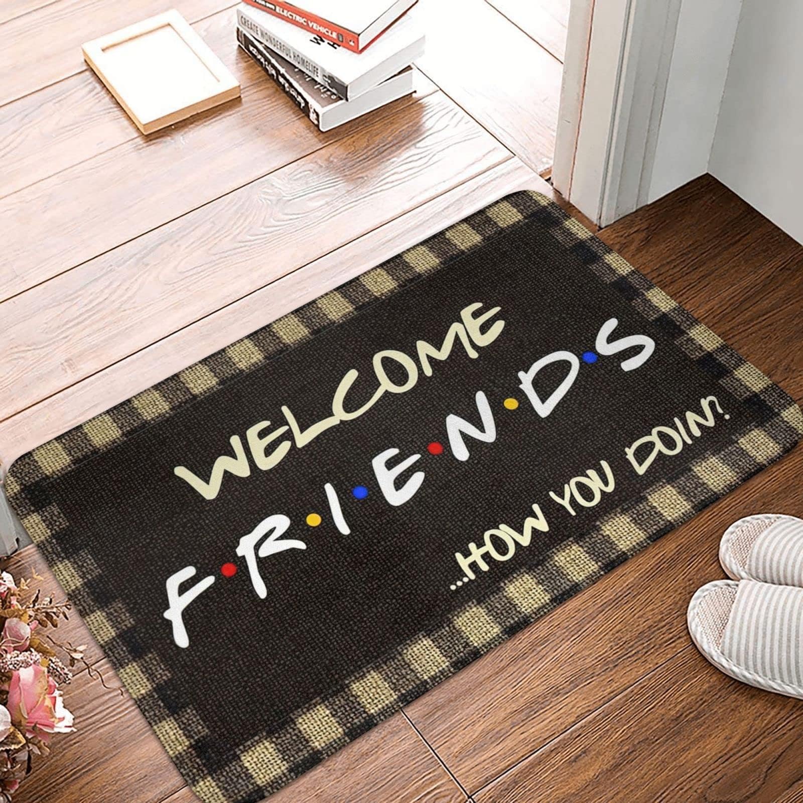 PuseTaer Welcome Friends - Felpudo para decoración de amigos ...