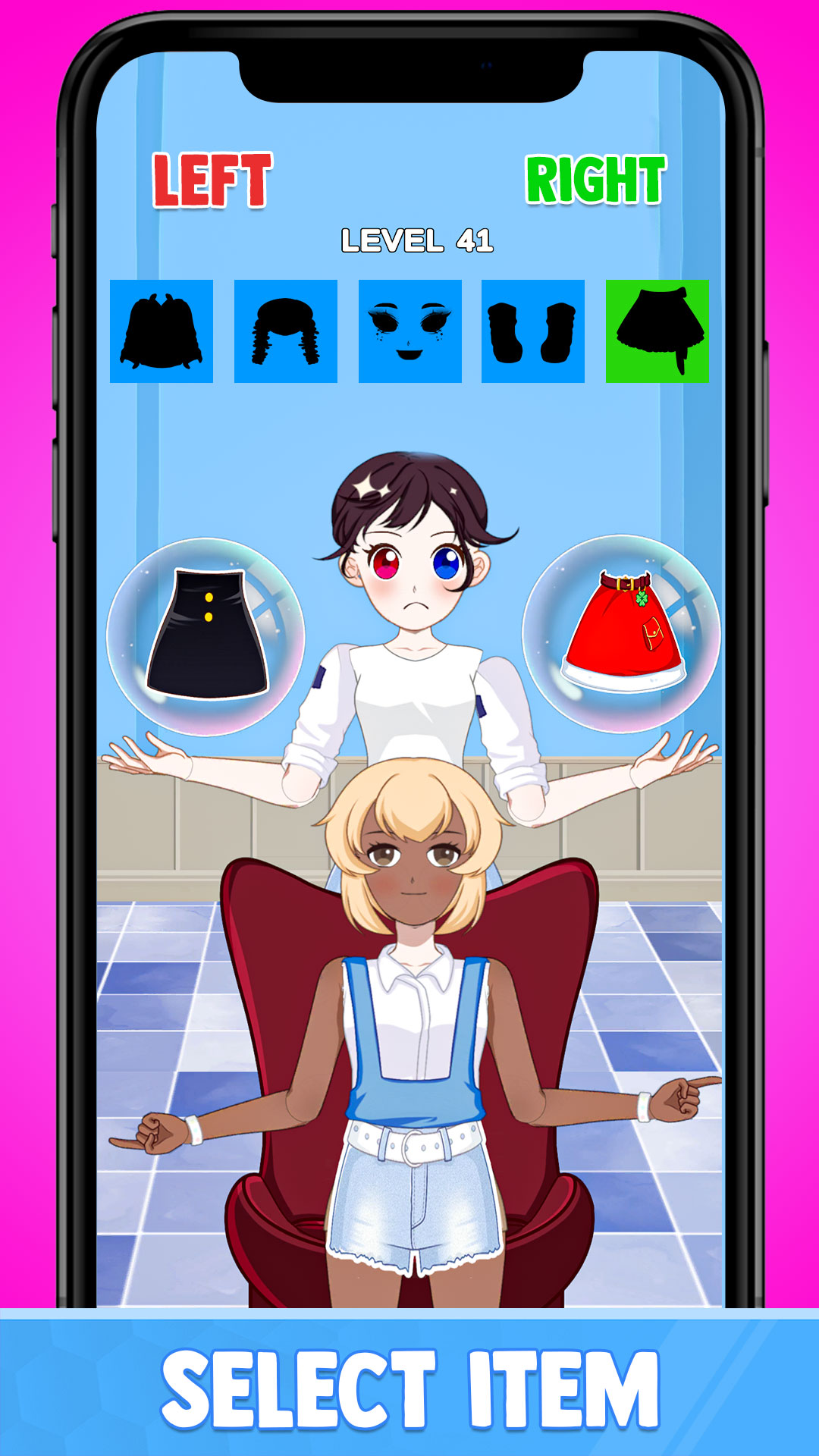 Left or Right Fashion Dress Up: Build Fashion Queen Magic Dress Up ...