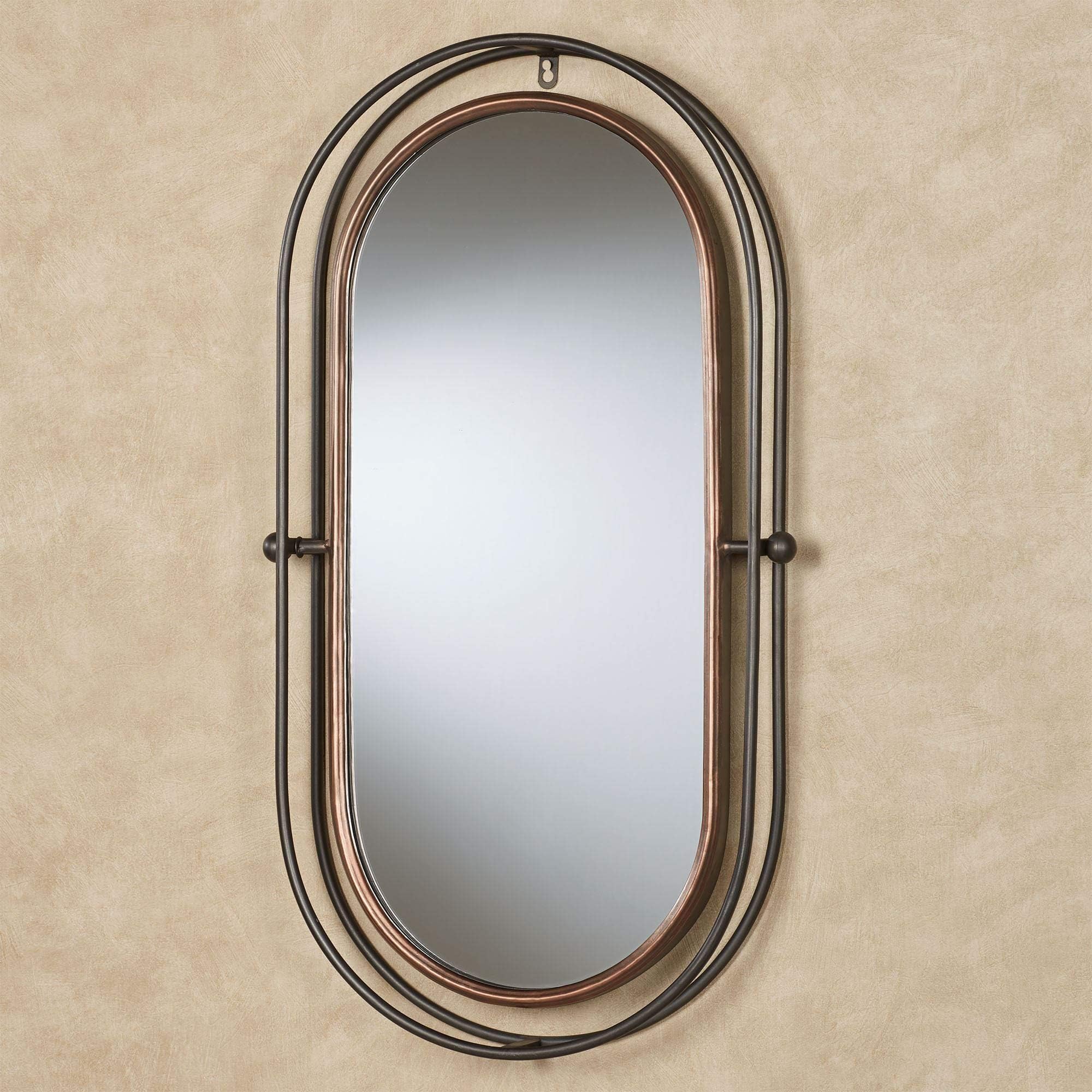 Amazon.com: Touch of Class Baker Oblong Wall Mirror Bronze and Copper ...
