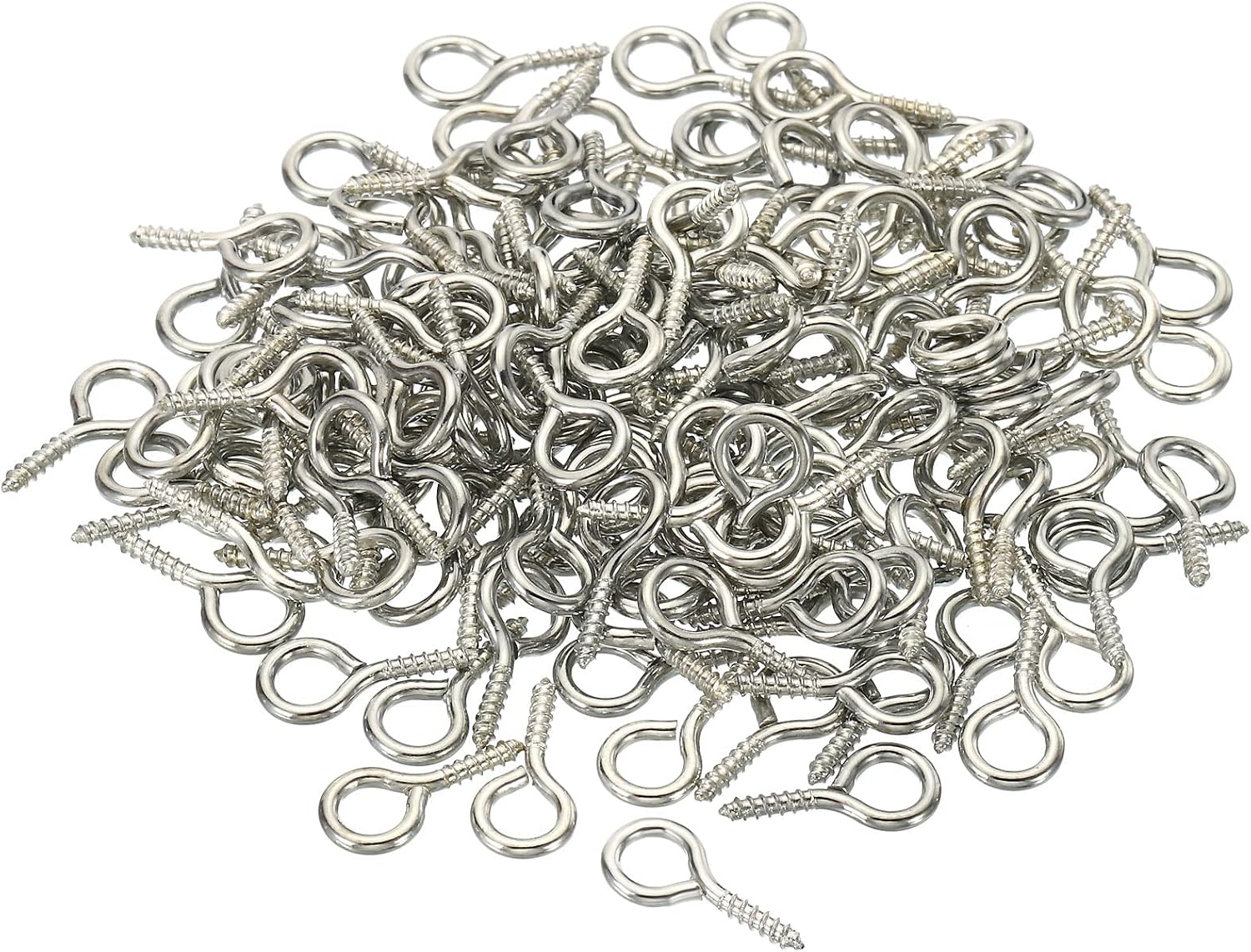 Amazon.com: PATIKIL Screw Eyes Pin, 150 Pack 4mm ID x 15mm L Mini Small ...