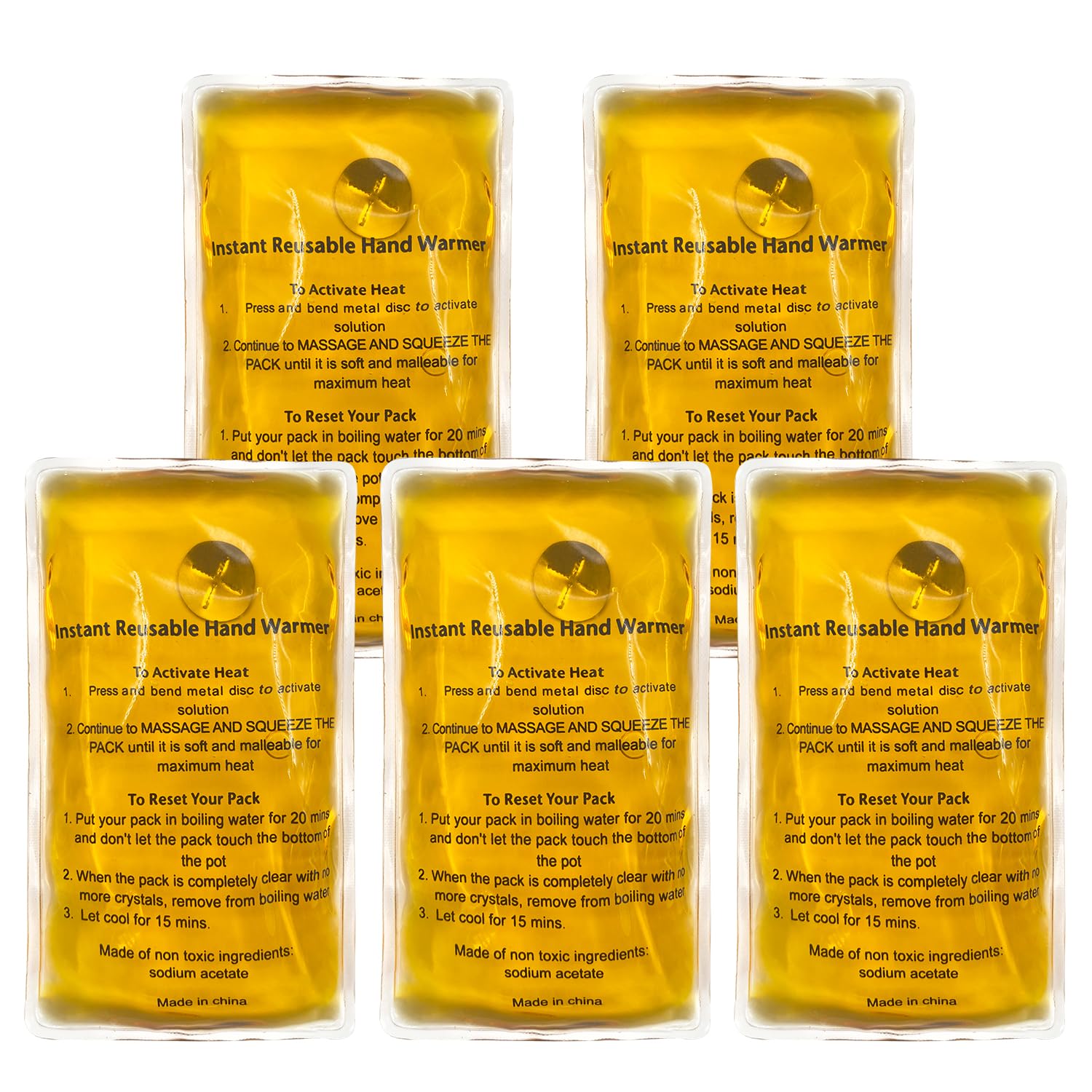 Amazon.com: Reusable Hand Warmer, Winter Magic Self-Heating Hand Warmer ...