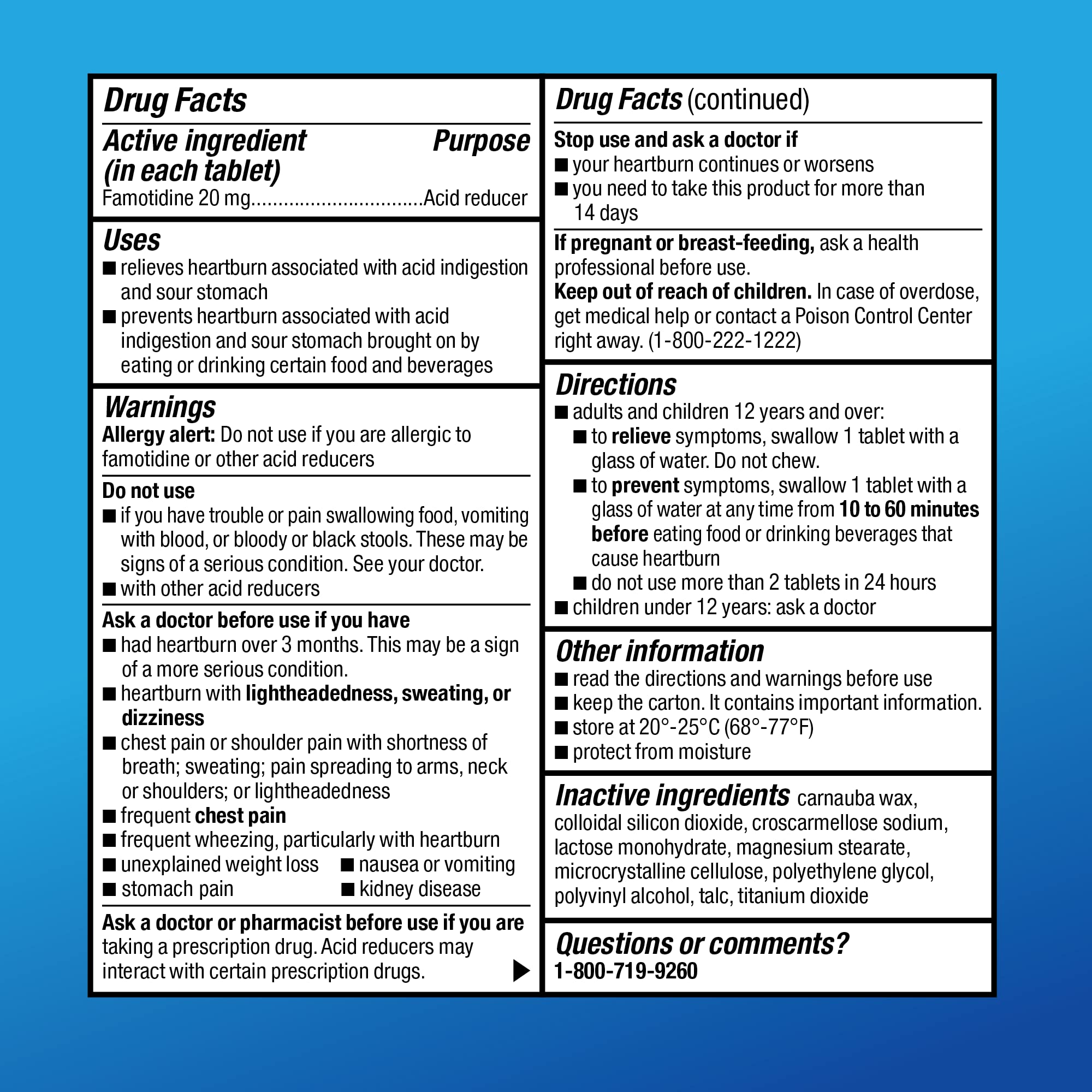Snapklik.com : Basic Care Maximum Strength Famotidine Tablets 20 Mg
