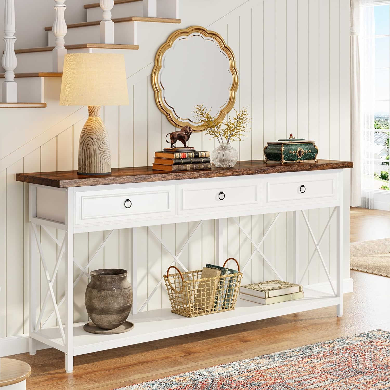 Tribesigns 70.8 Console Table with 3 Drawers, Australia | Ubuy