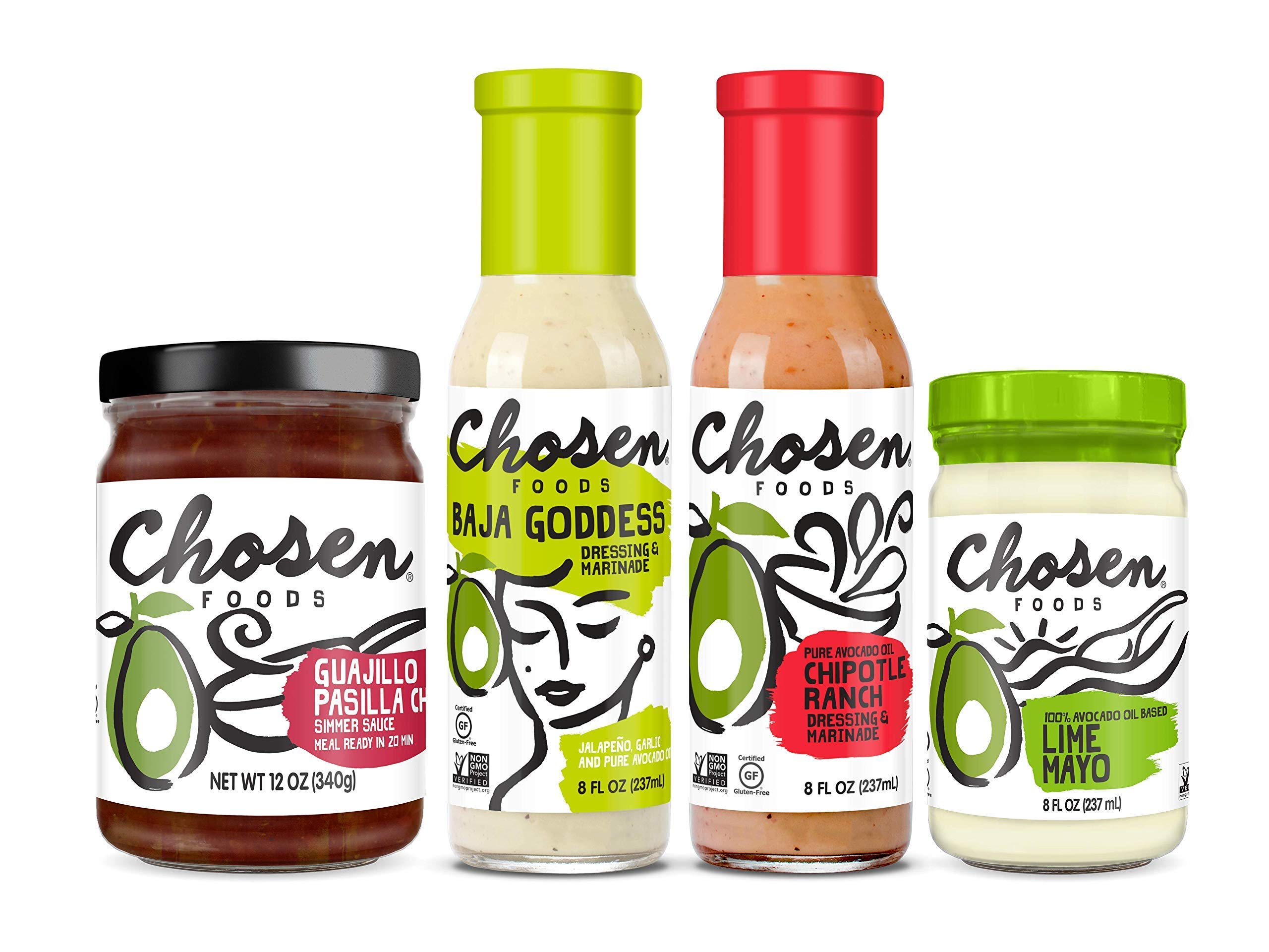 Chosen Foods Baja Med Bundle 4 Pack Guajillo Pasilla Chili | Desertcart ...