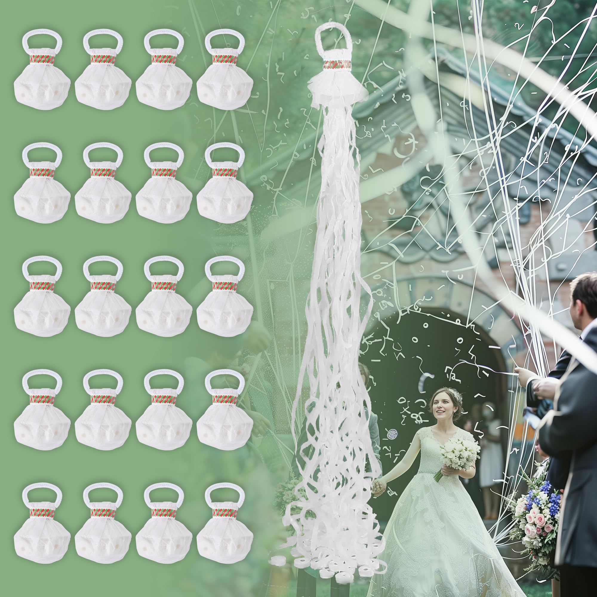 Amazon.com: HAPYFMSHI 20 Pack Streamer Poppers | No Mess Confetti ...