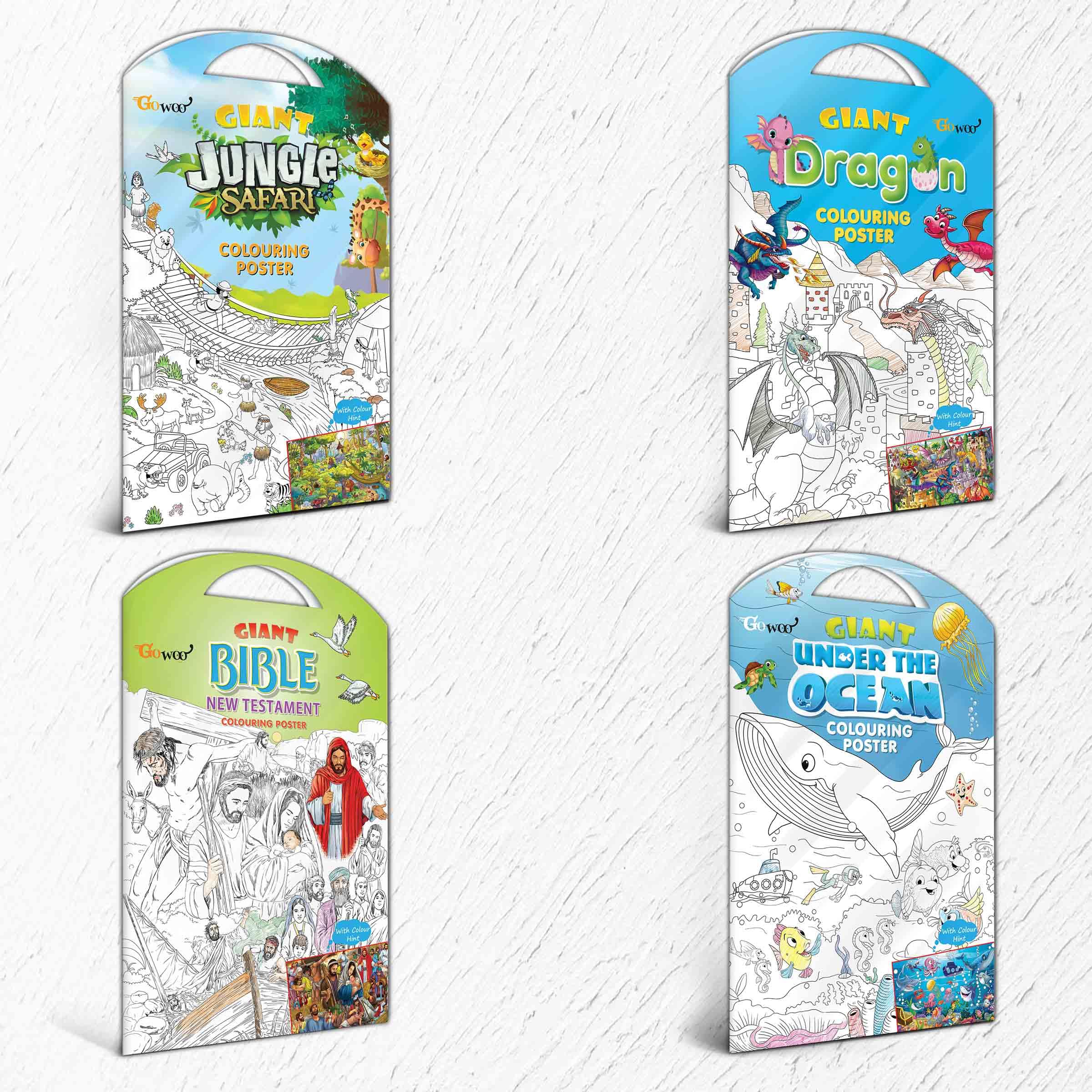 Giant Bible New Testament Colouring Poster Giant Jungle Safari ...