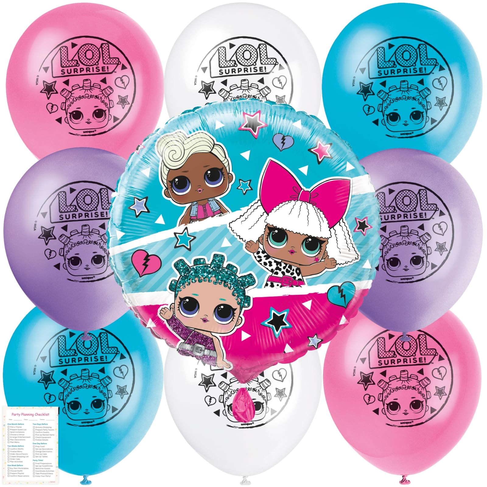 Amazon.com: Unique LOL Balloons Set - LOL Balloons Latex & Foil ...