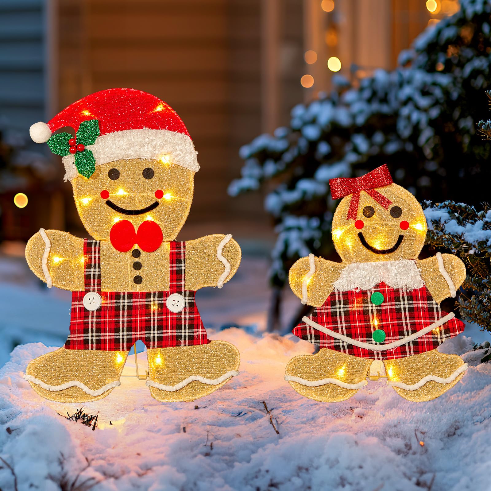 Snapklik.com : Brightown 2 Pack Christmas Outdoor Decorations, 24in 2D ...