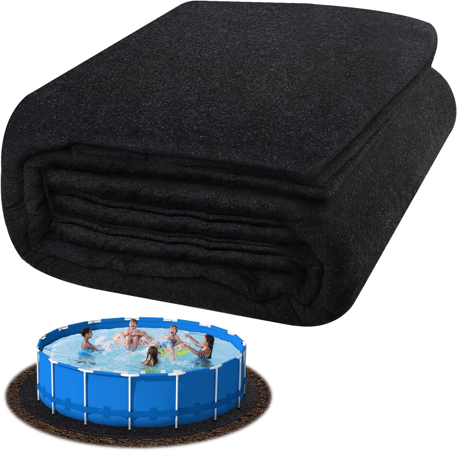 Amazon.com : GLI 15 x 30 Foot Oval Armor Shield Pool Floor Liner Pad ...