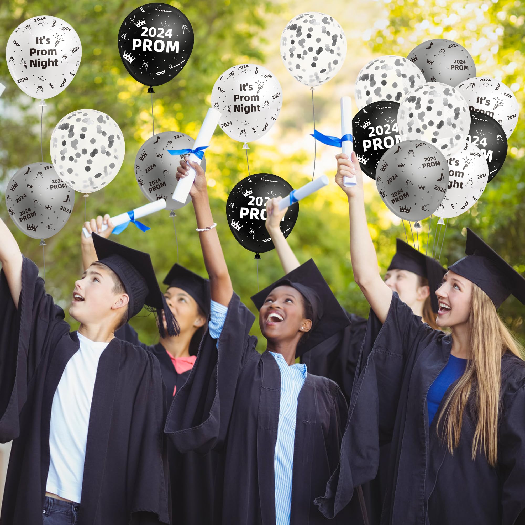 Snapklik.com : 2024 Prom Graduation Balloons Kit - 50Pcs Graduation ...