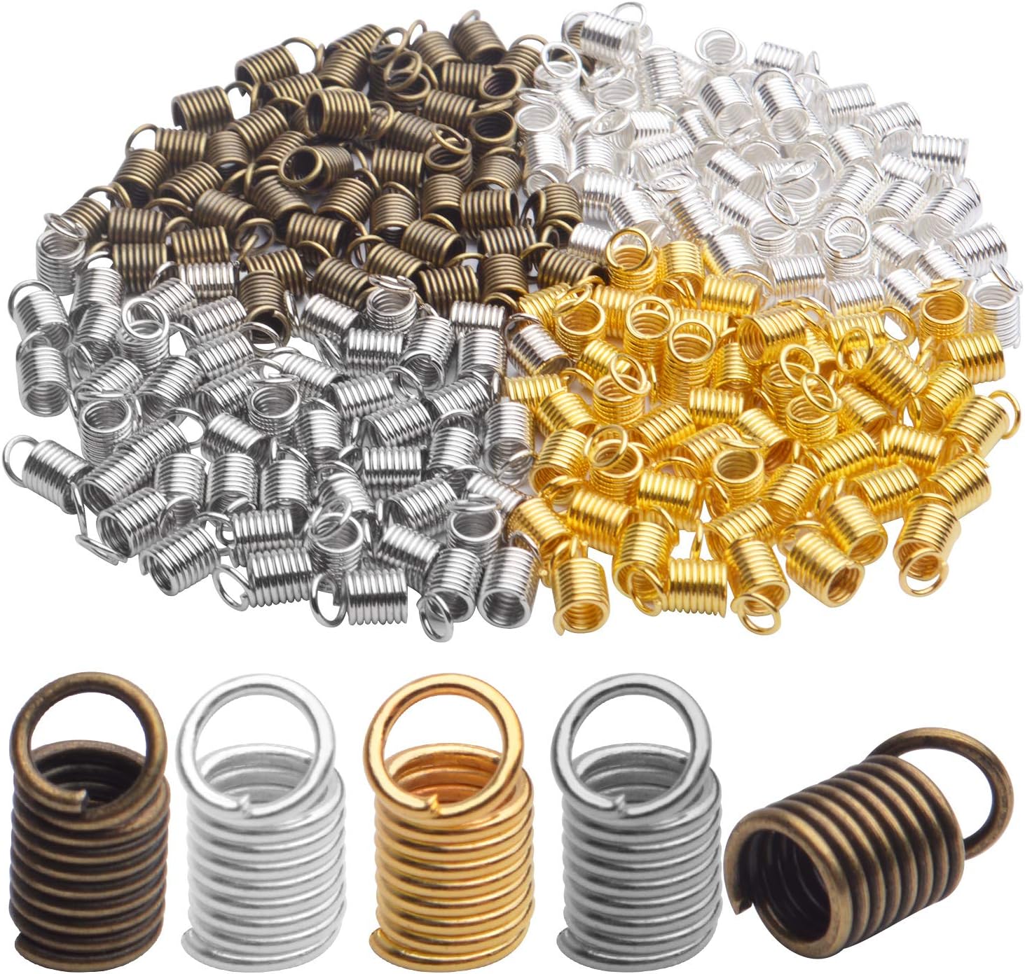 Amazon.com: LQ Industrial Cord End Cap 100PCS Stainless Steel Spring ...