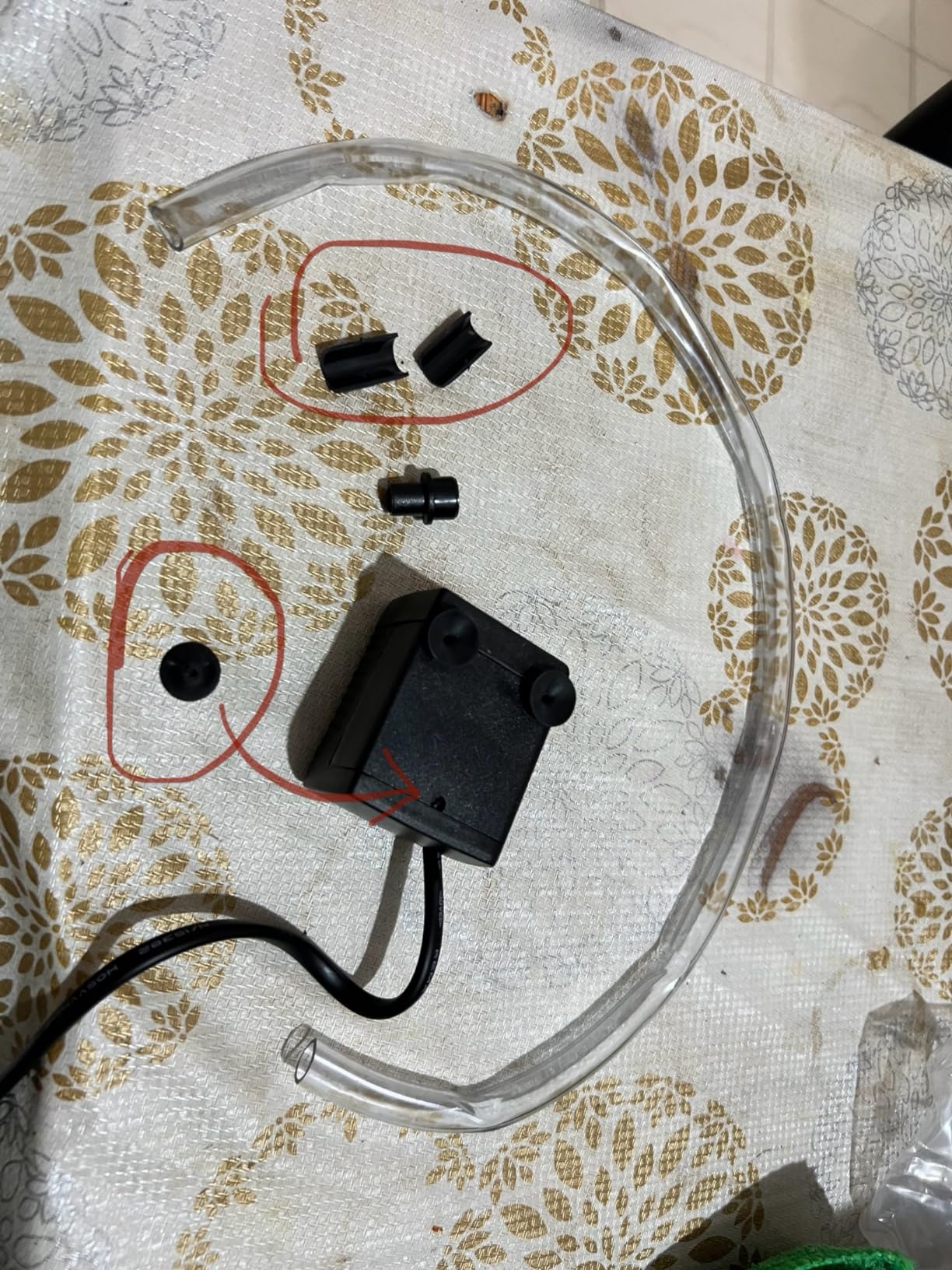 Venus Aqua Mini Water Fountain Pump 3W Small Submersible Pump for DIY ...