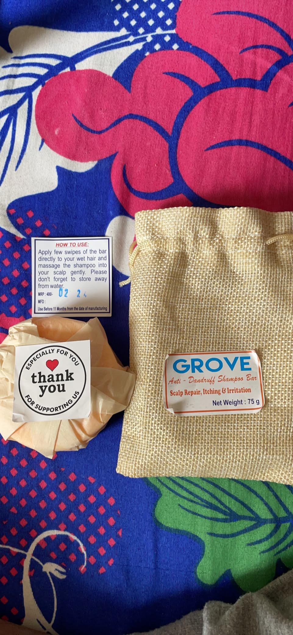 Buy Grove Anti - Dandruff Shampoo Bar With Orange, Rosemary & Tea Tree ...