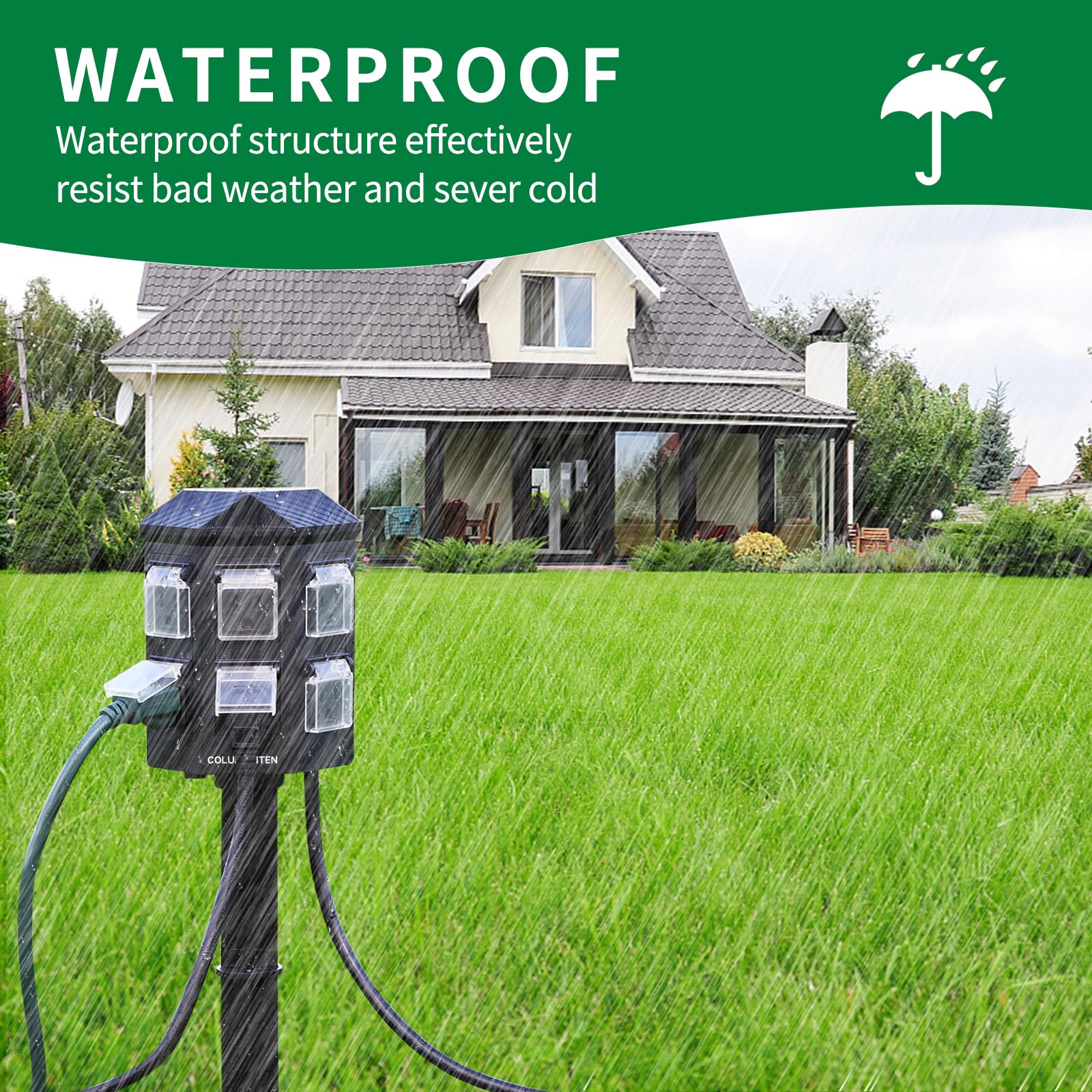 Snapklik.com : Outdoor Power Stake Timer, 24 Hour Mechanical Outdoor ...